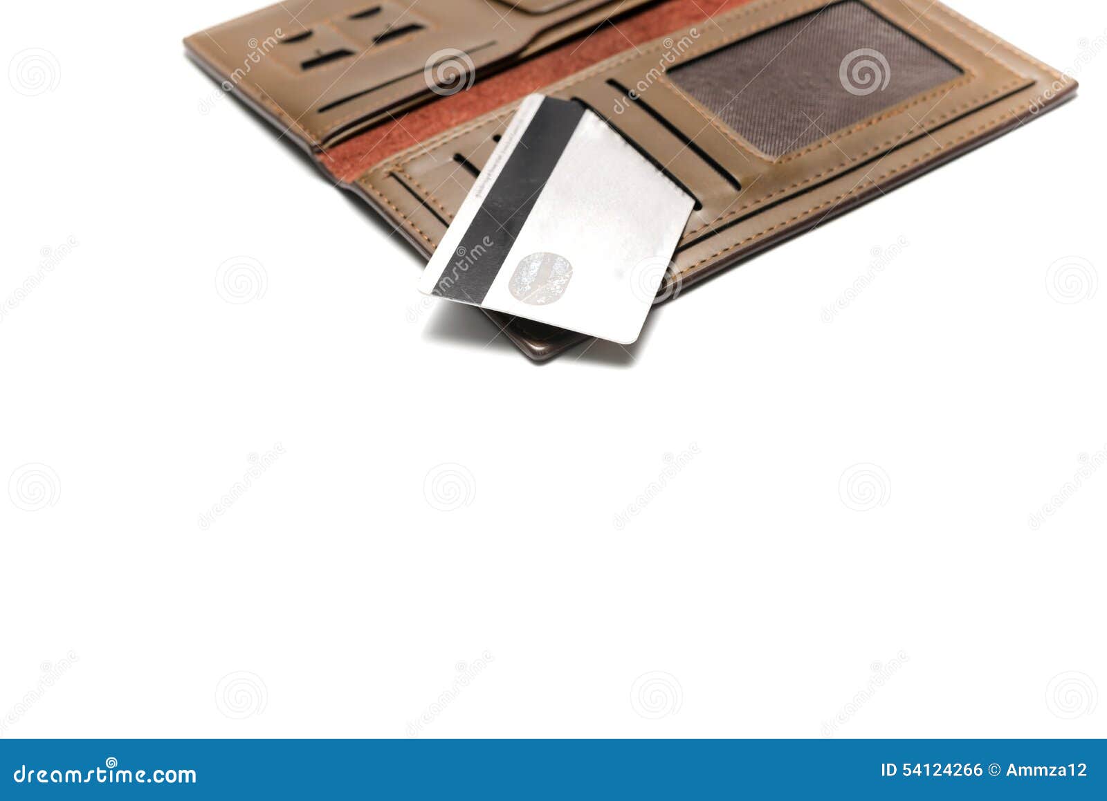 Credit card in wallet stock photo. Image of banking, wealth - 54124266