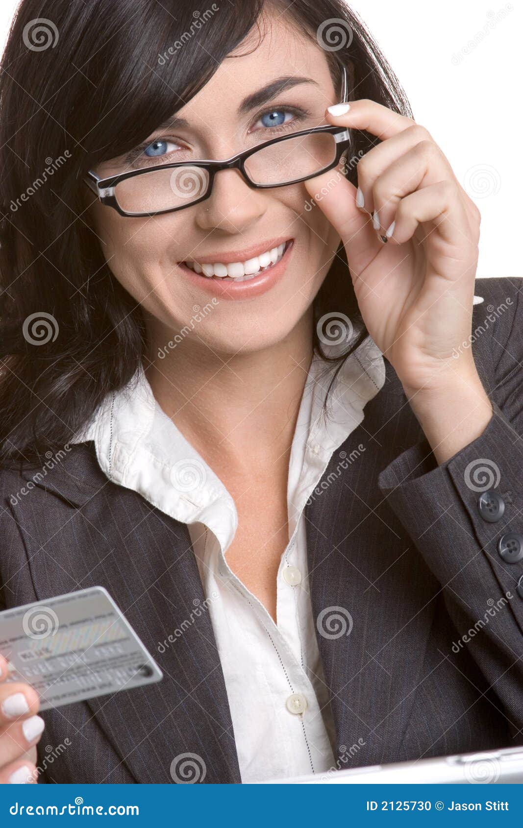 Credit Card Woman stock photo. Image of isolated, businesswoman - 2125730