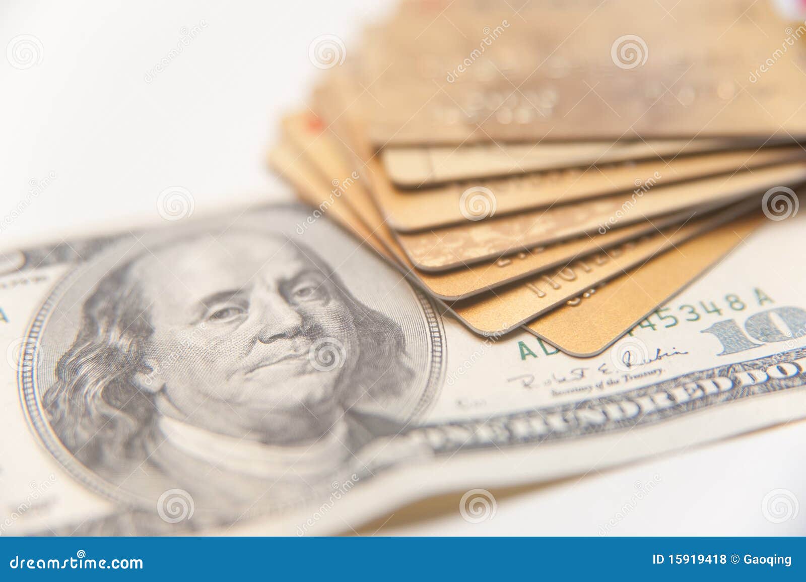 Credit Cards Bills - Studio Shot Stock Photo - Image of abstract, white ...