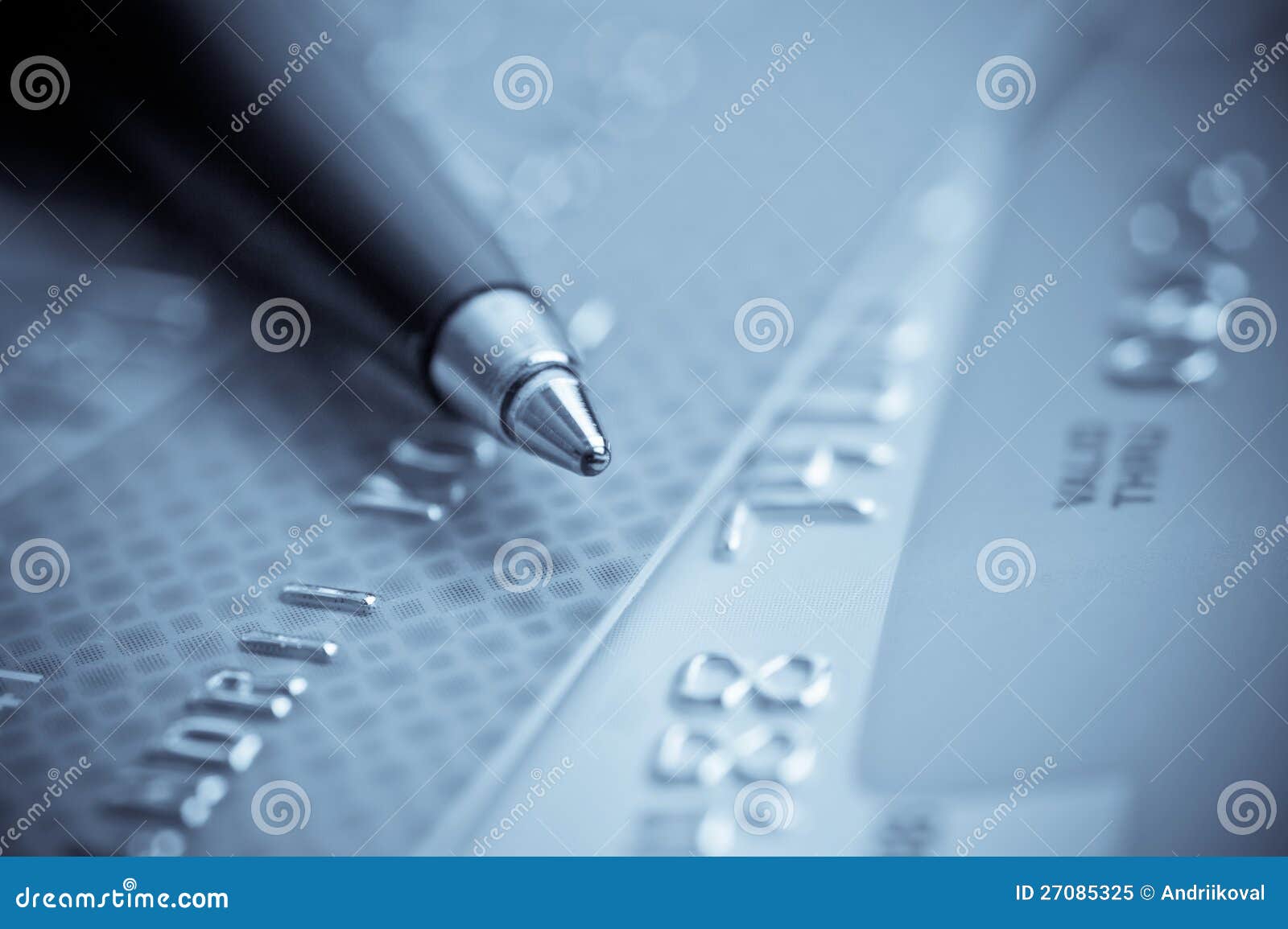 Credit cards and pen stock image. Image of card, space - 27085325