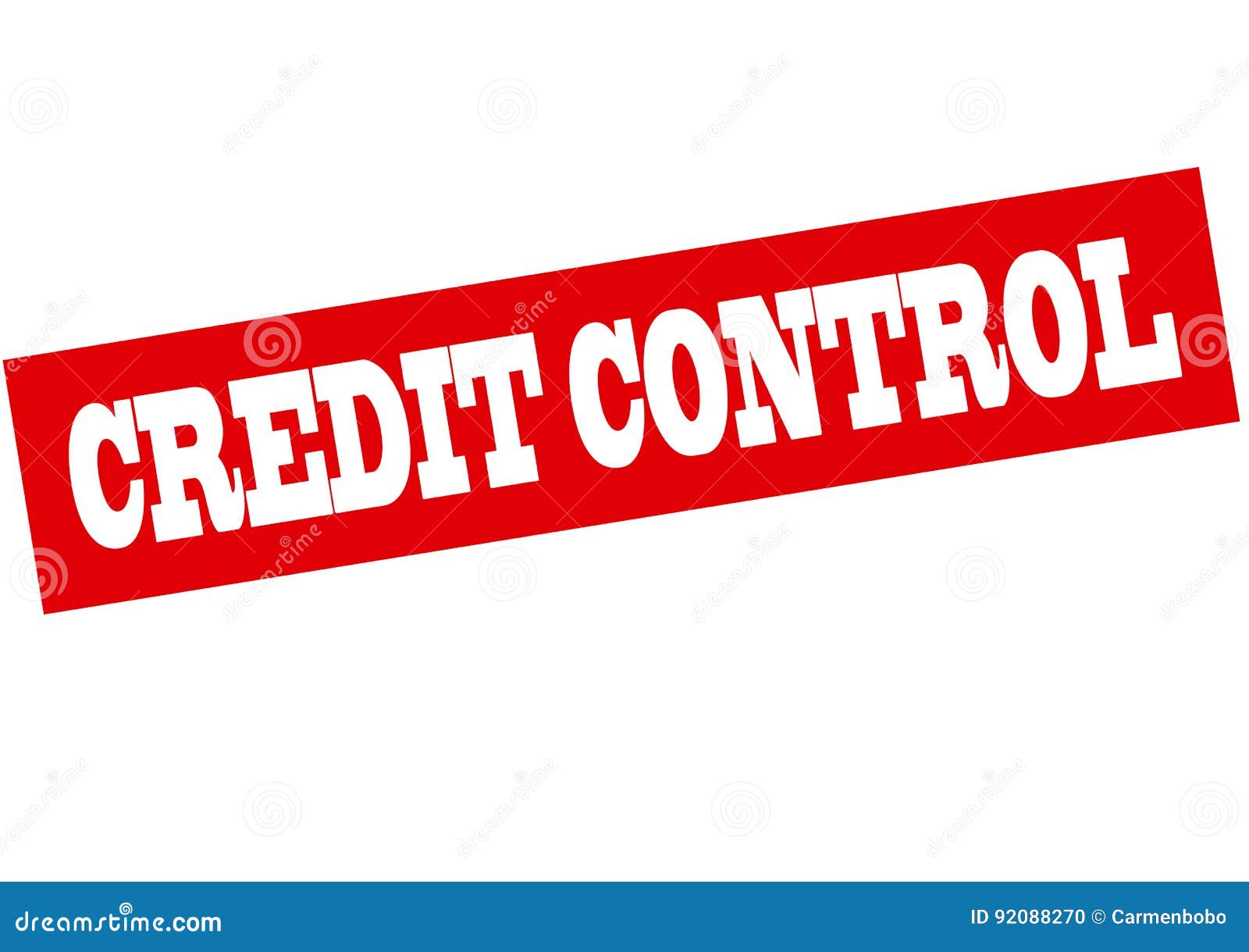 Credit control stock illustration. Illustration of supervision - 92088270