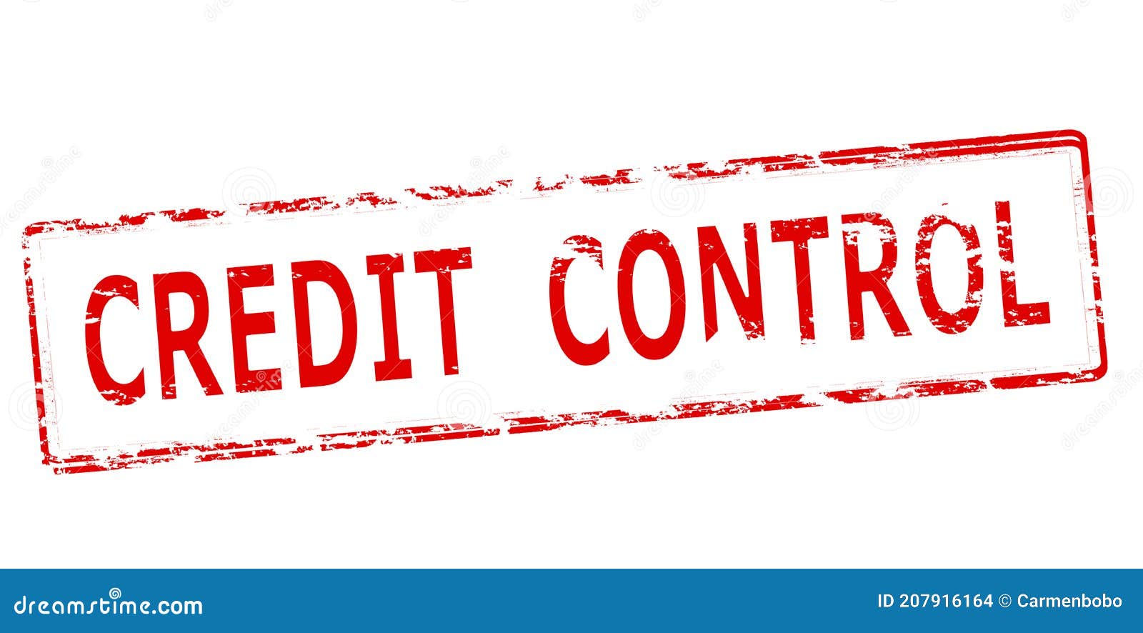 Credit Control Rubber Stamp Vector Illustration | CartoonDealer.com ...