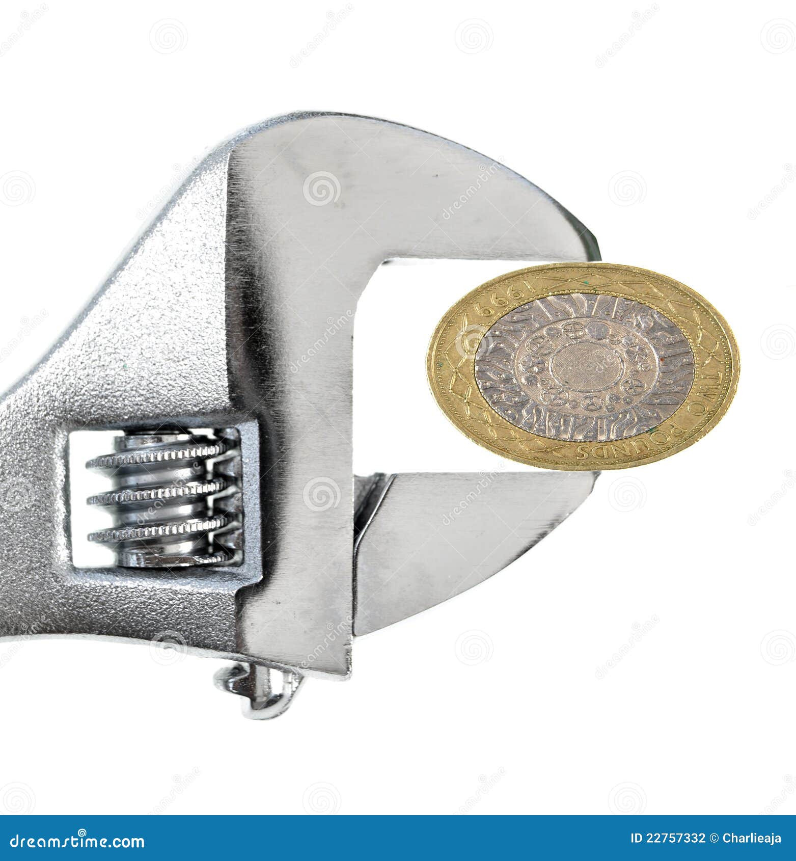 Credit crunch stock photo. Image of squeeze, coin, sterling - 22757332