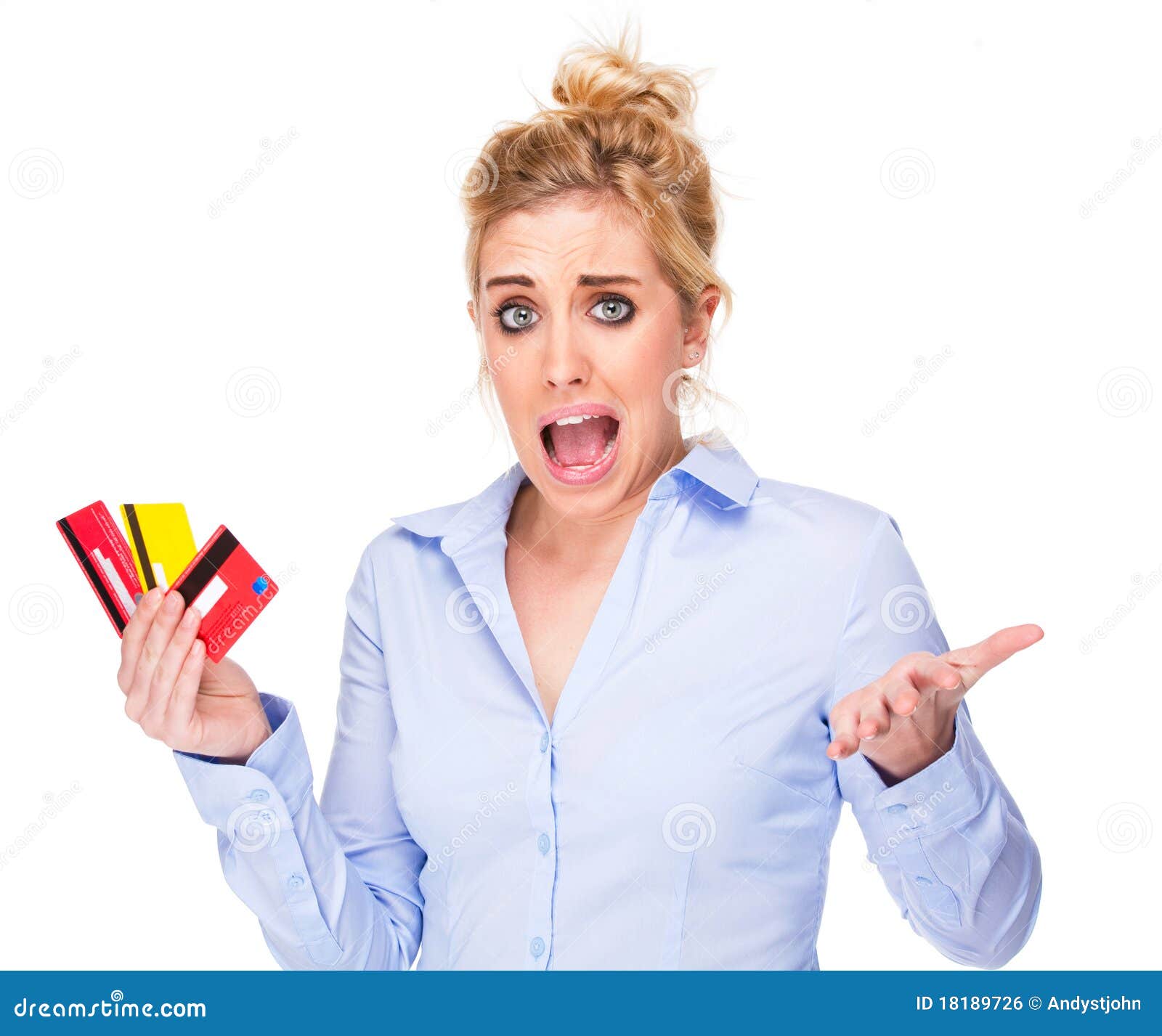 Credit Crunch Stressed Woman Holding Credit Cards Stock Photo - Image ... Credit Crunch Stressed Woman Holding Credit Cards Stock Photo - Image ...