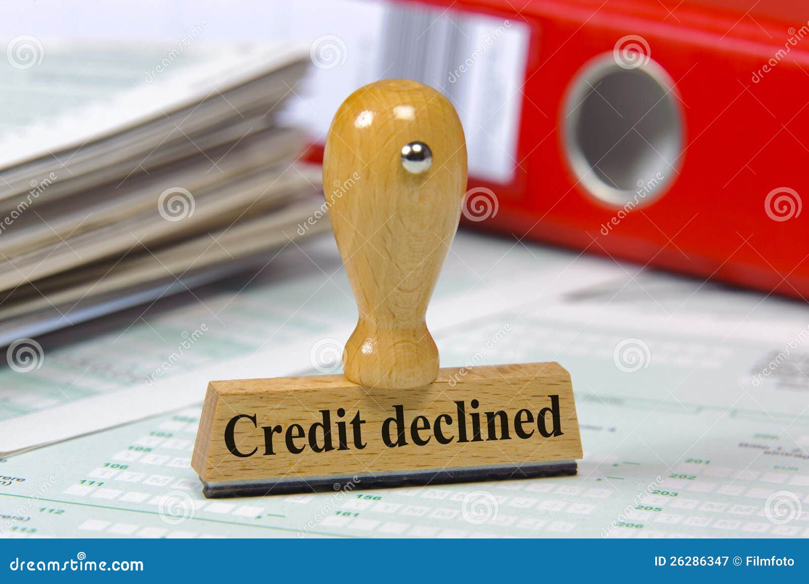 Credit declined stock image. Image of depression, crash - 26286347