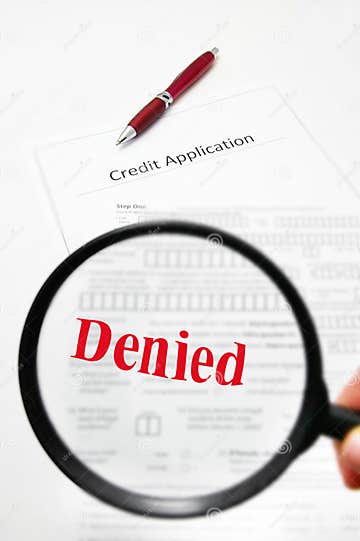 Credit denied stock image. Image of financial, denied - 22014323
