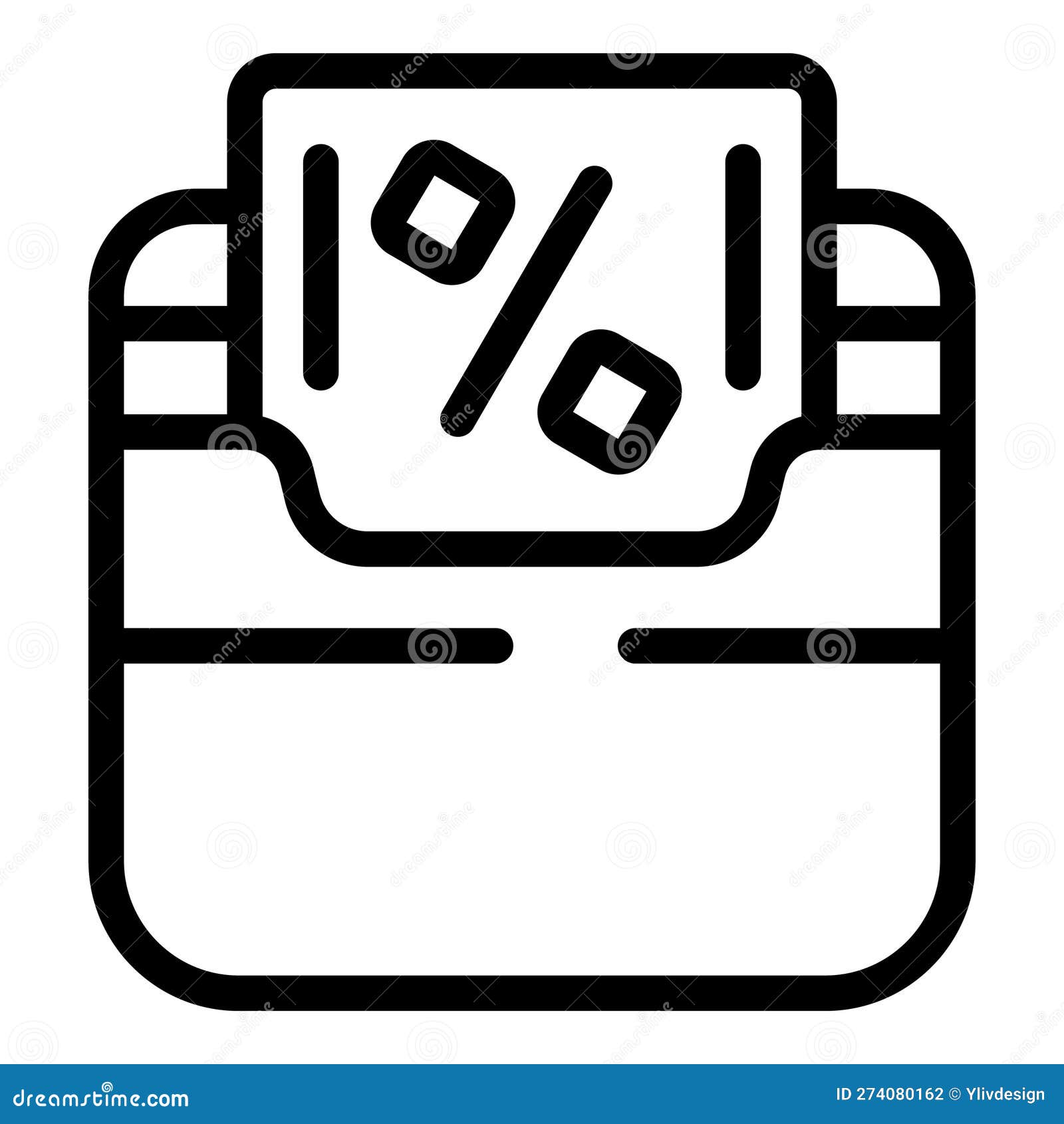 Credit Folder Icon Outline Vector. Tax Deduction Stock Illustration ... Credit Folder Icon Outline Vector. Tax Deduction Stock Illustration ...