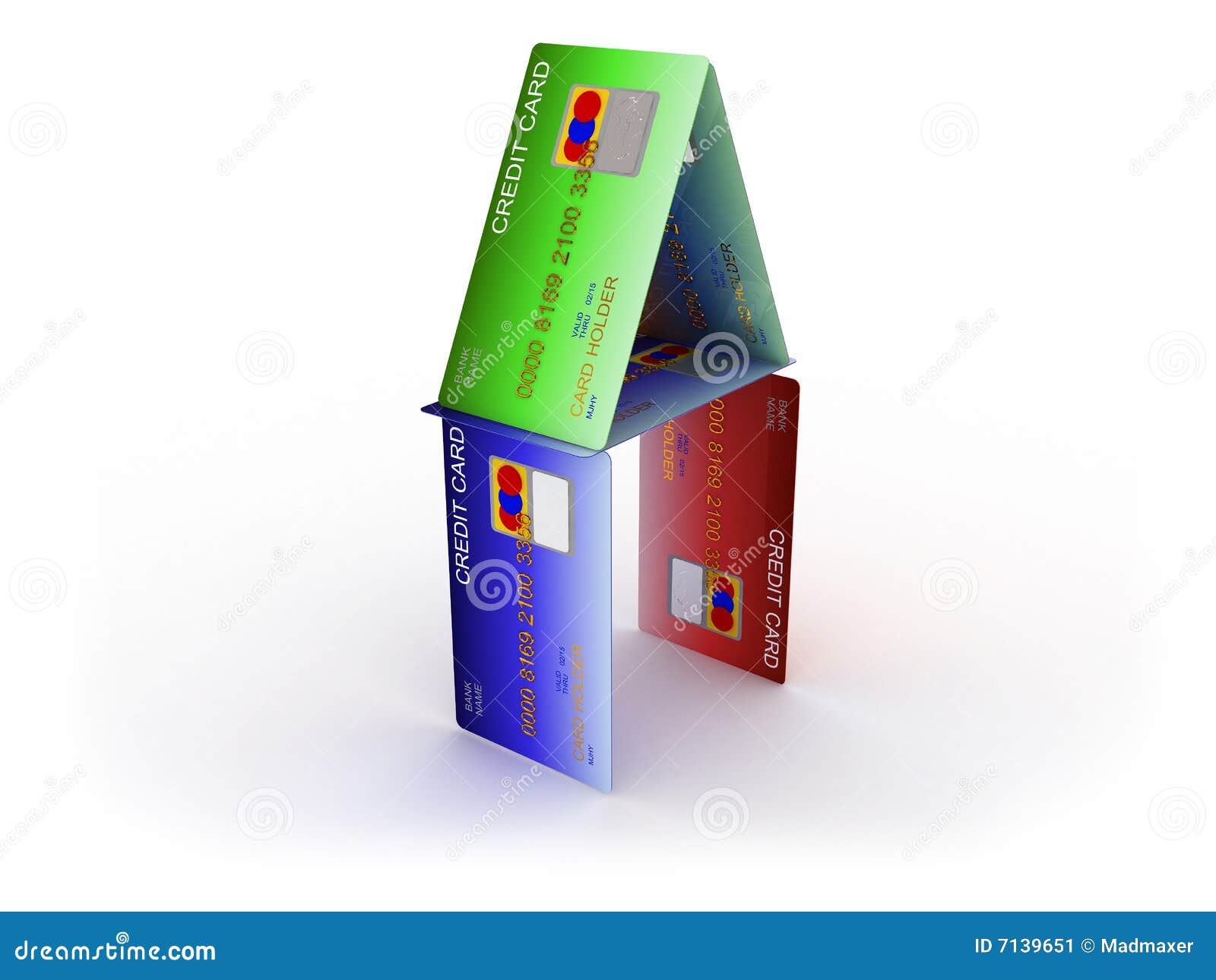 Credit house stock illustration. Illustration of isolated - 7139651