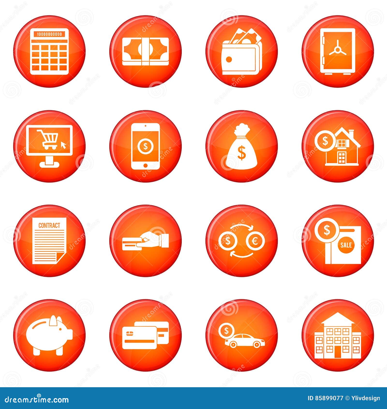 Credit icons vector set stock vector. Illustration of currency - 85899077