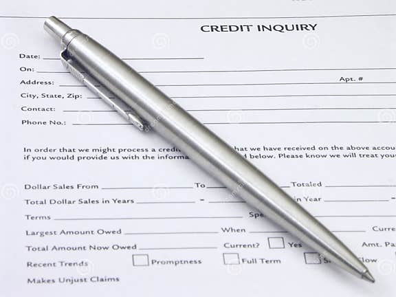 Credit Inquiry stock photo. Image of bank, paper, accountant - 1147208