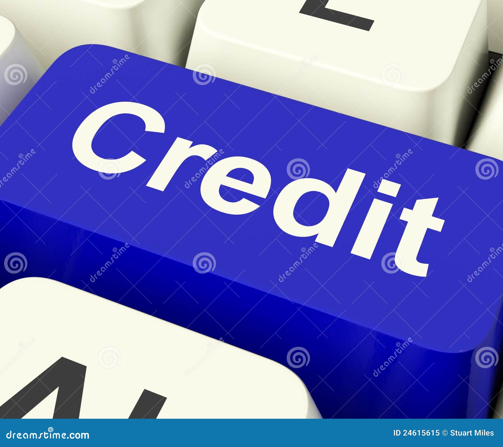 Credit Key Representing Finance Stock Illustration - Illustration of ...