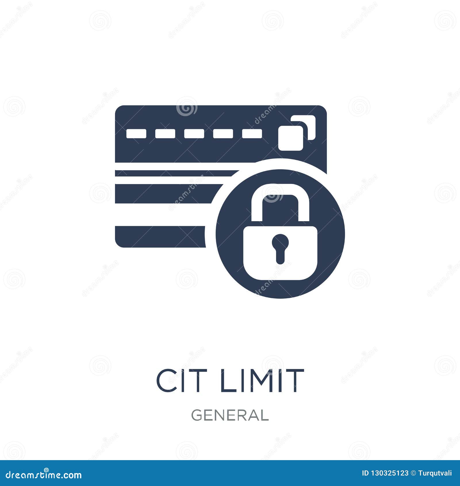 Credit Limit Icon Trendy Flat Vector Credit Limit Icon On White Stock