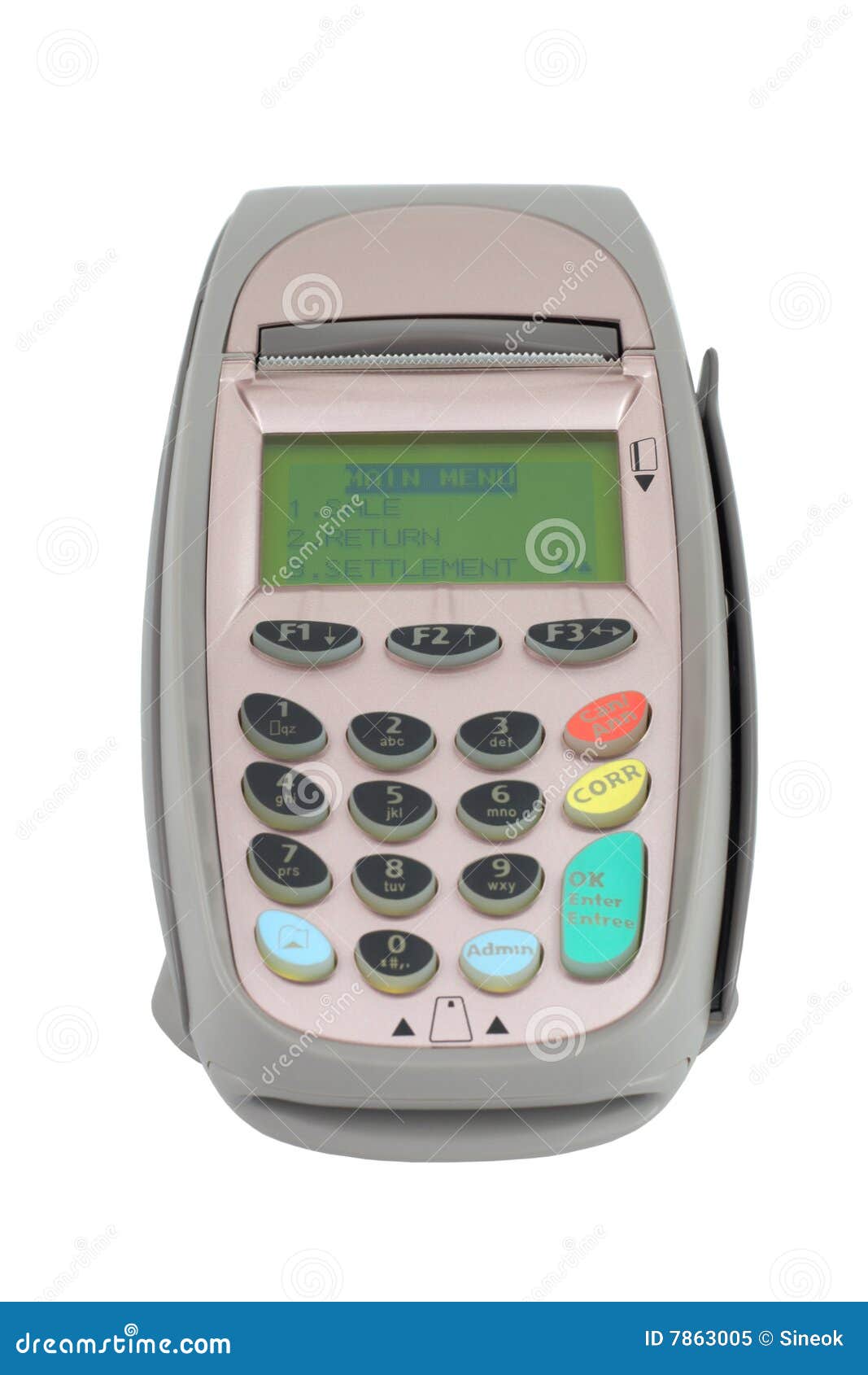 Credit Machine (pos Terminal) Stock Image - Image of machine, market ...