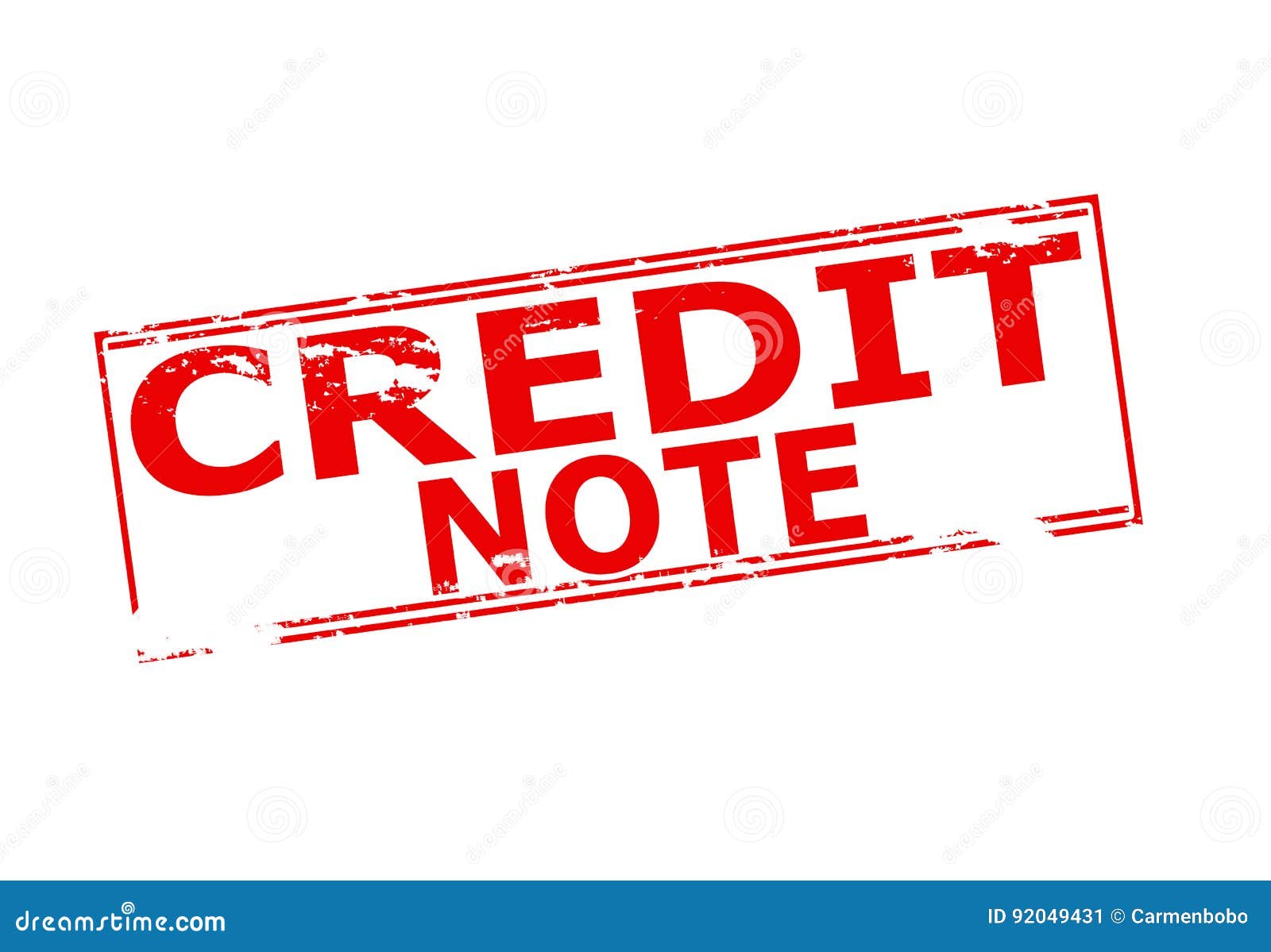 Credit note stock illustration. Illustration of grungy - 92049431