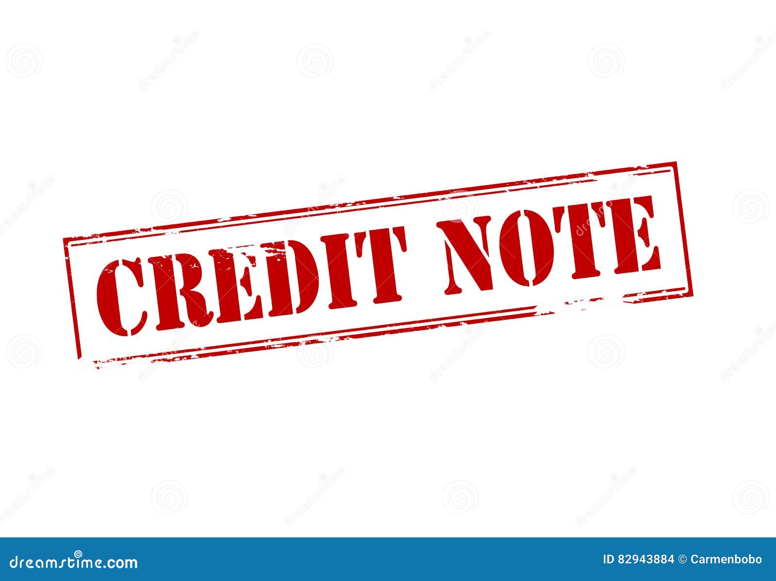 Credit note stock illustration. Illustration of inside - 82943884