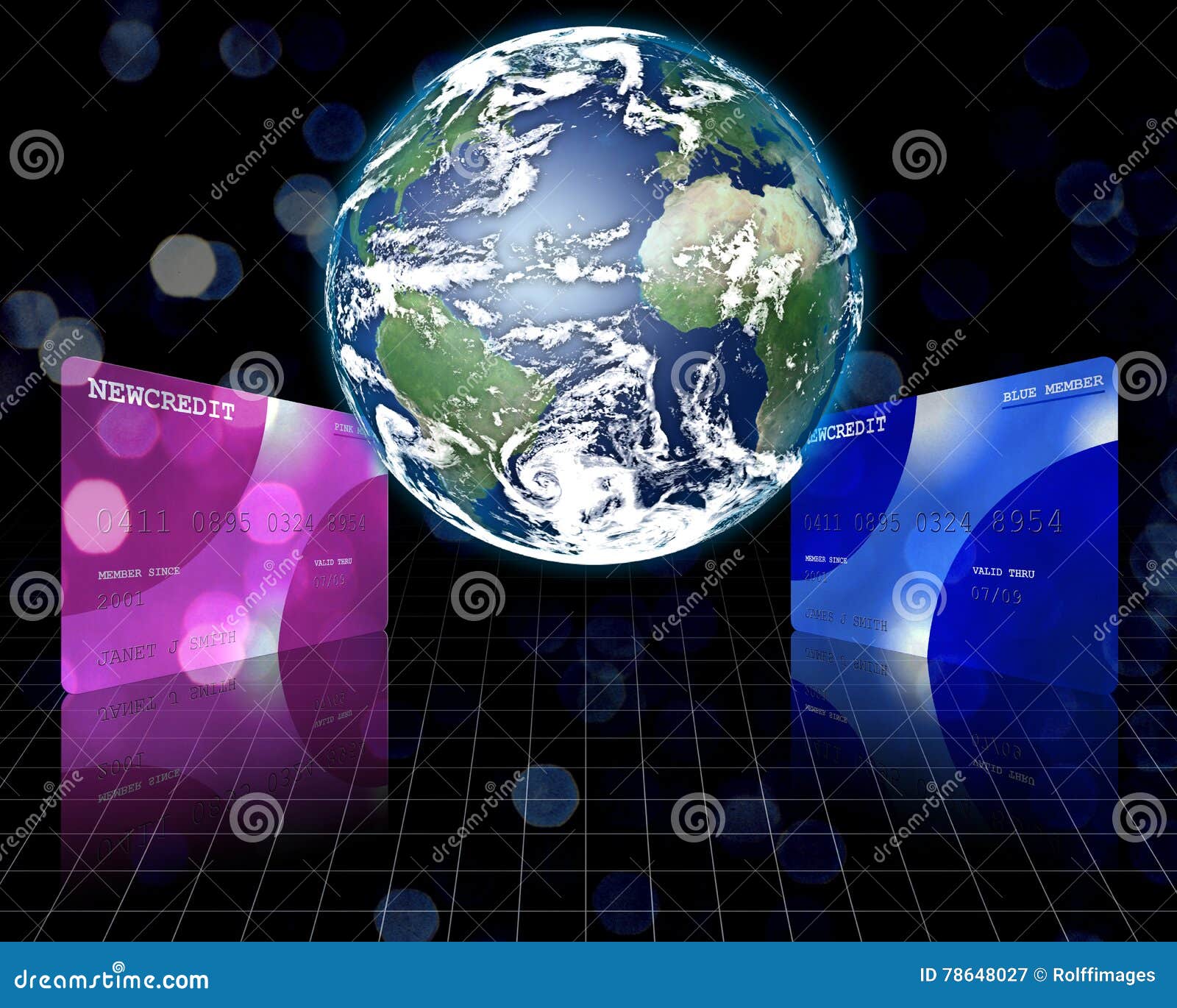 Credit Planet stock illustration. Illustration of banking - 78648027