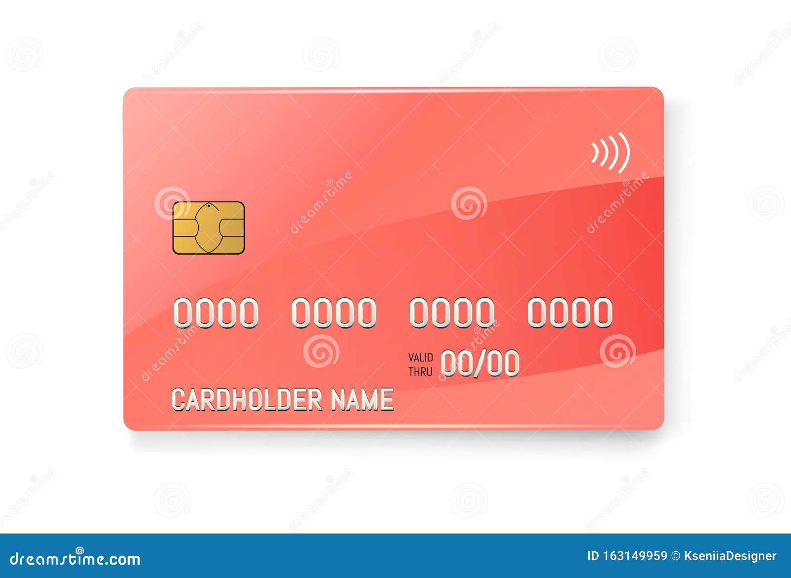 Contactless Payment Credit Card And Hand Vector Logo. NFC Contactless ...