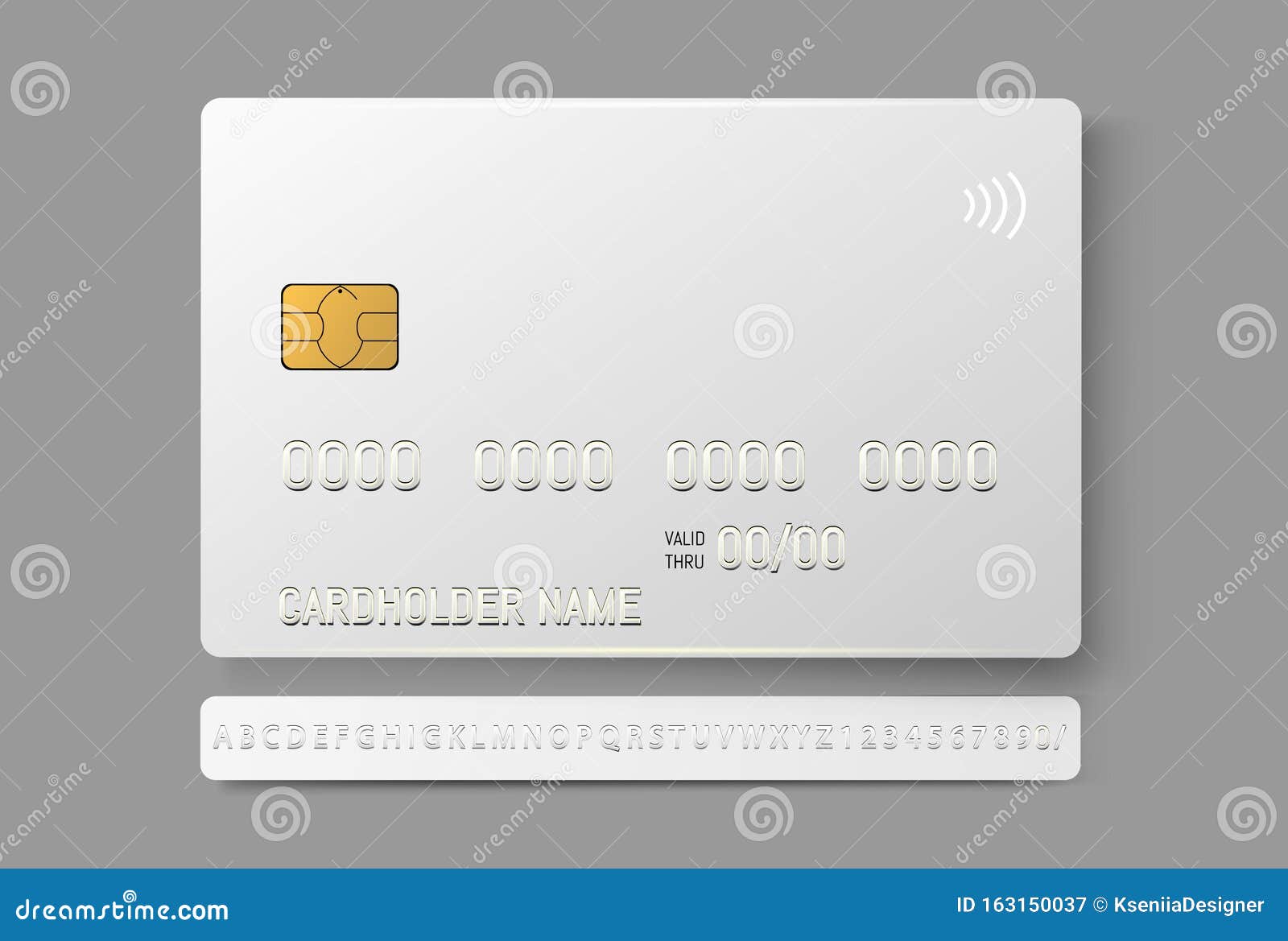Credit Plastic Card with Emv Chip. Contactless Payment Editorial ...