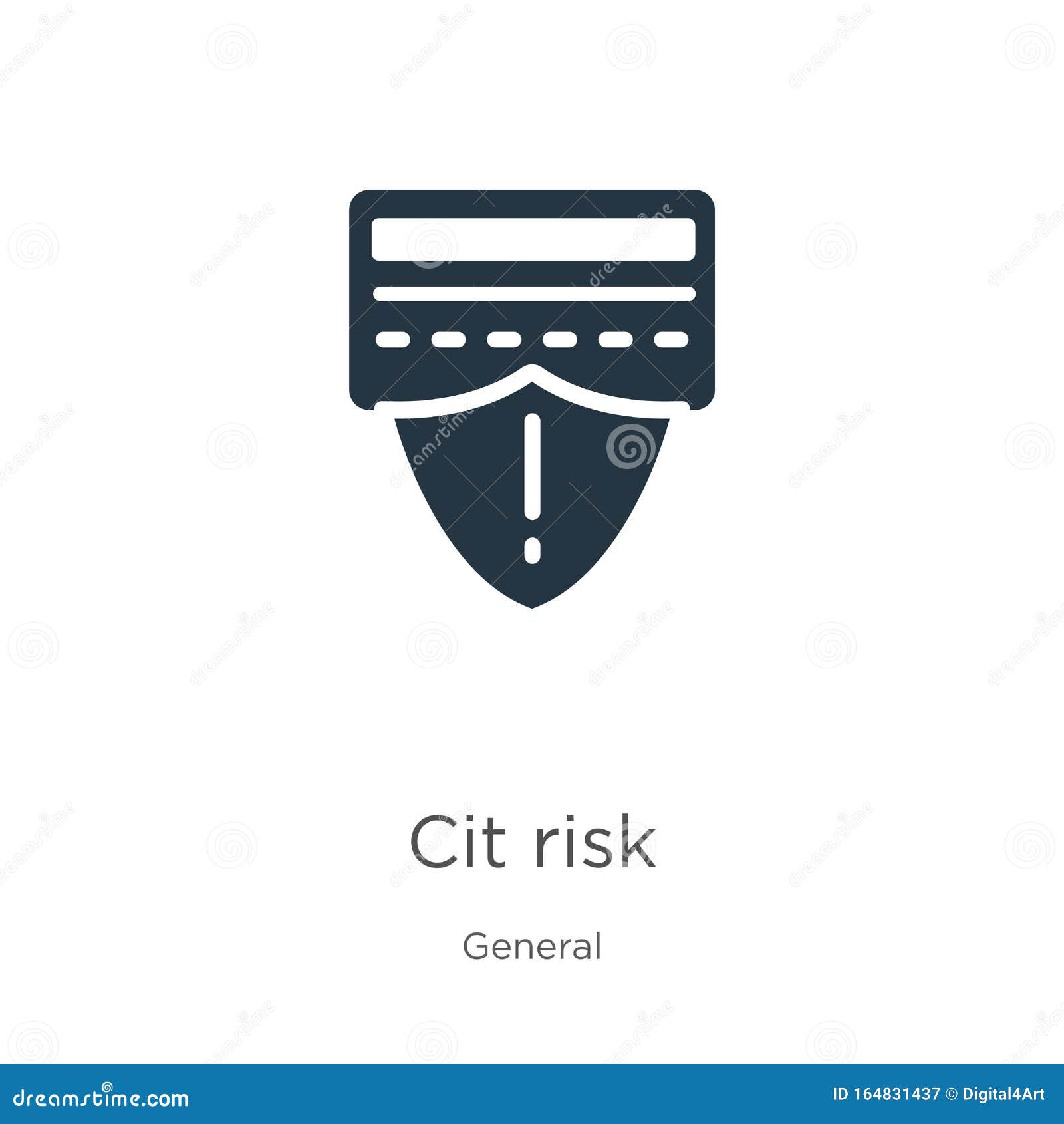 Credit Risk Icon Vector. Trendy Flat Credit Risk Icon from General ...