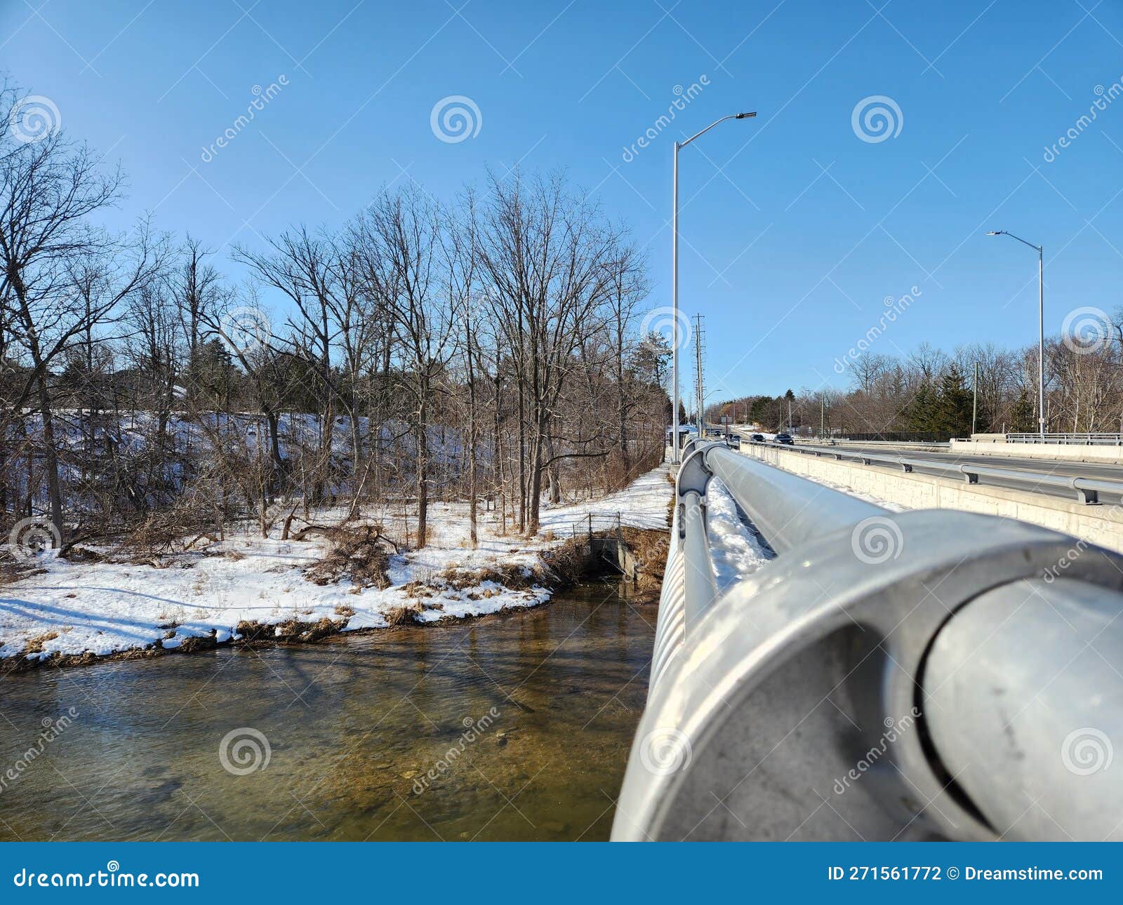 The Credit River Bridge stock photo. Image of river - 271561772