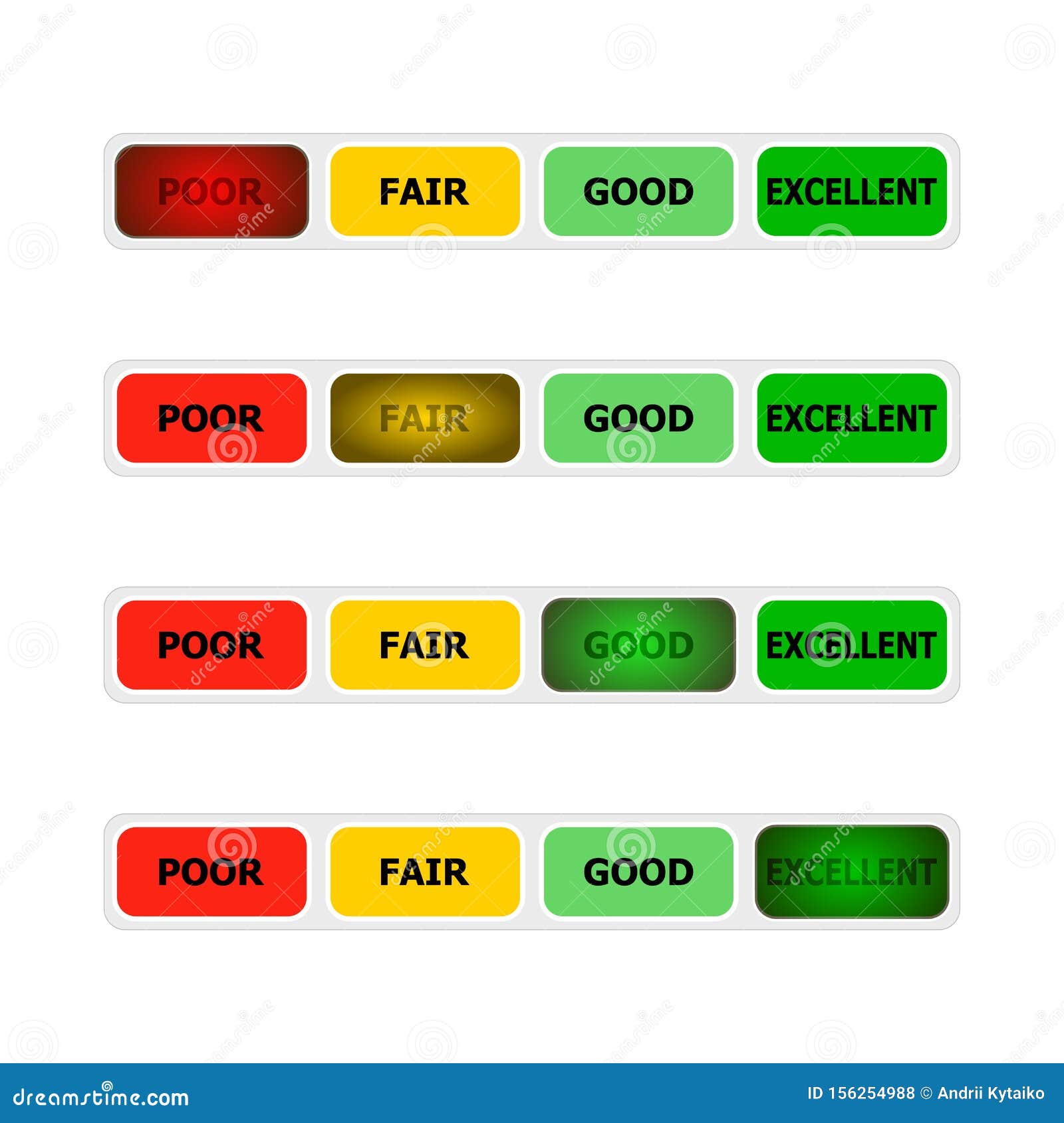 Credit Score Bar Indicator, Lighting Button Stock Vector - Illustration ... Credit Score Bar Indicator, Lighting Button Stock Vector - Illustration ...
