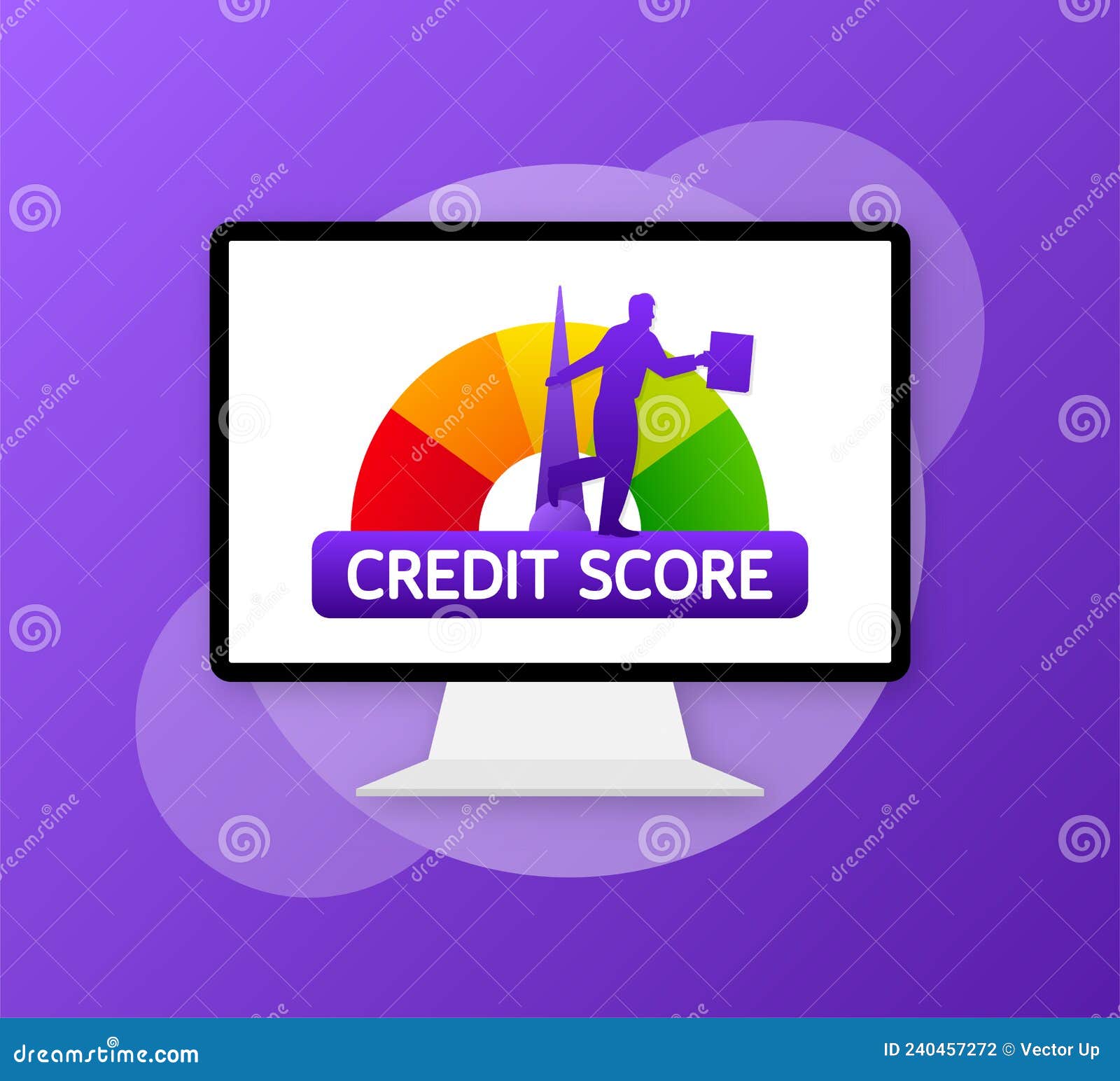 Credit Score Concept Icon. Document Concept Stock Vector - Illustration ...