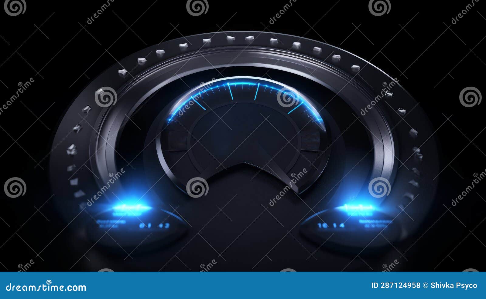 Credit Score 3D Icon Illustration on Black Background Generative AI ...