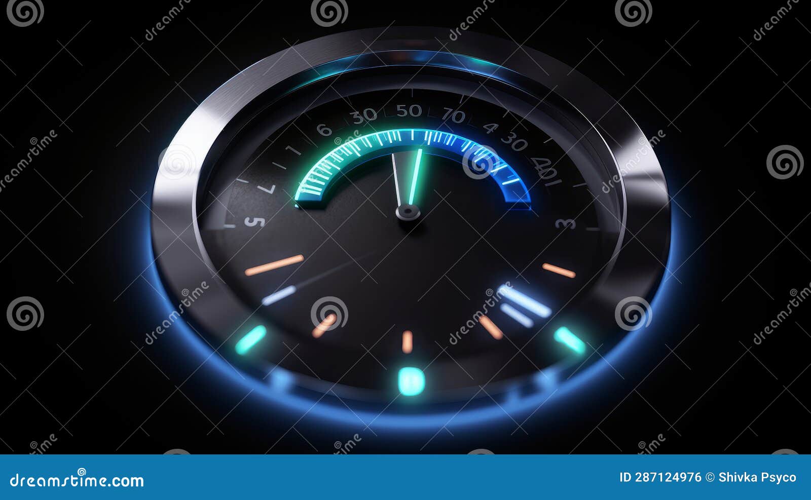 Credit Score 3D Icon Illustration on Dark Background Generative AI ...