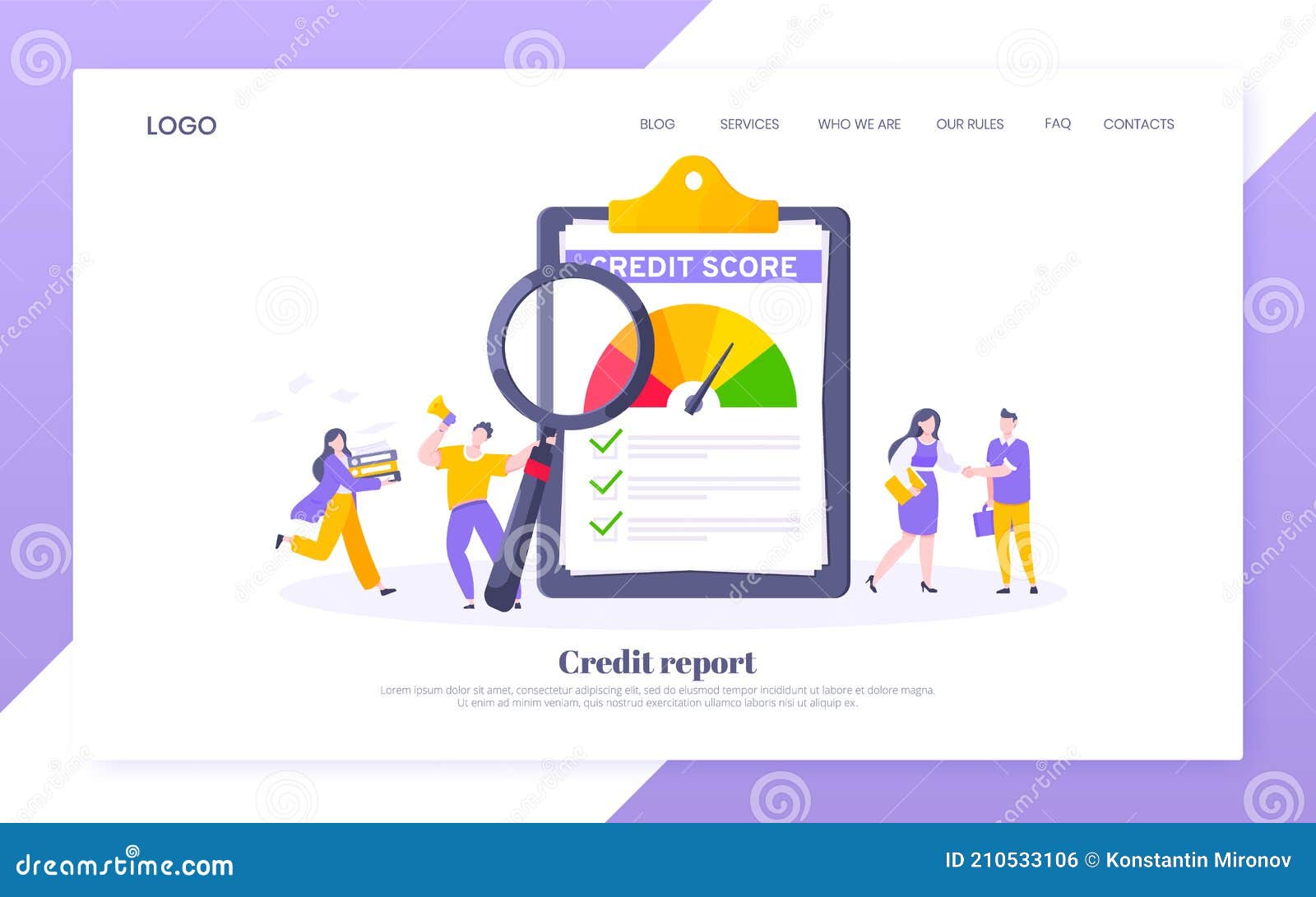 Credit Score Report with Arrow Gauge Speedometer Indicator with Color ... Credit Score Report with Arrow Gauge Speedometer Indicator with Color ...