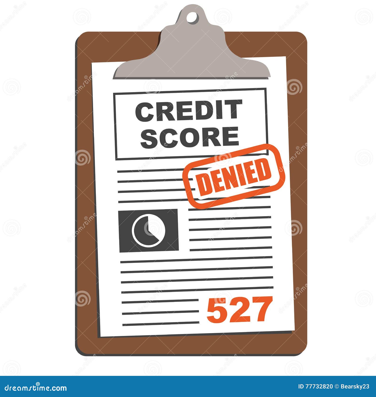 Credit Score Report stock vector. Illustration of data - 77732820