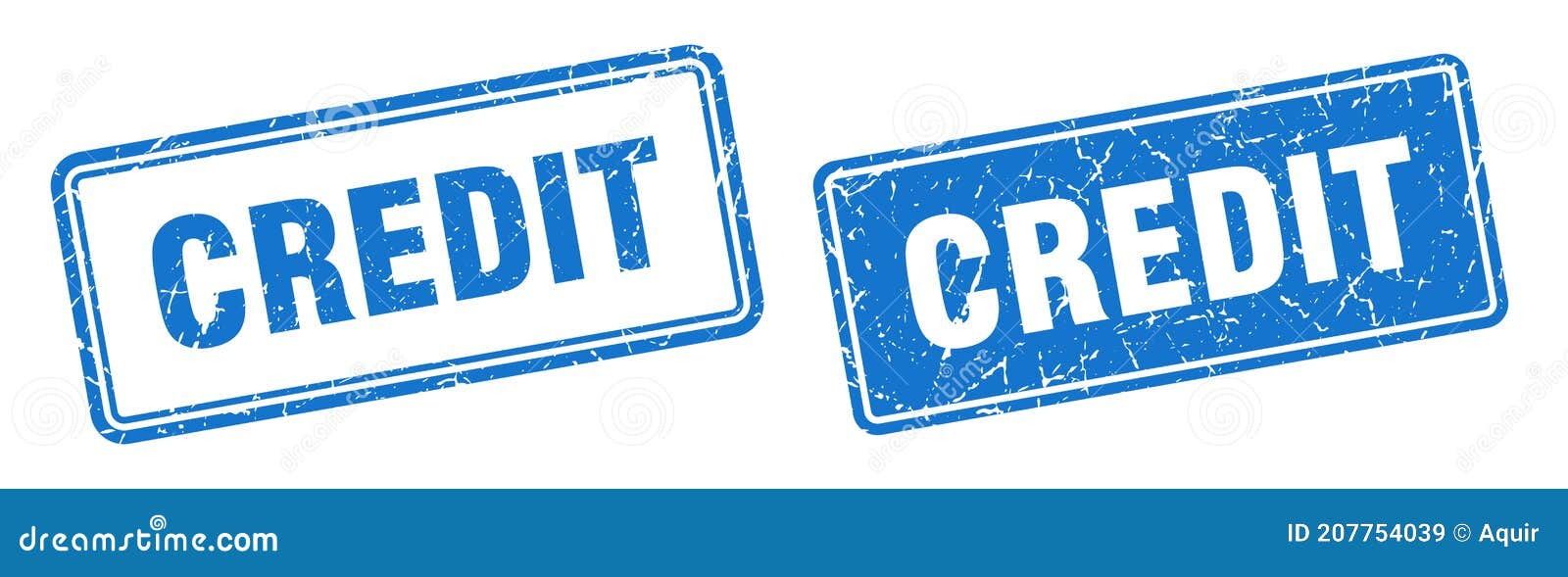 Credit Stamp Set. Credit Square Grunge Sign Stock Vector - Illustration ...