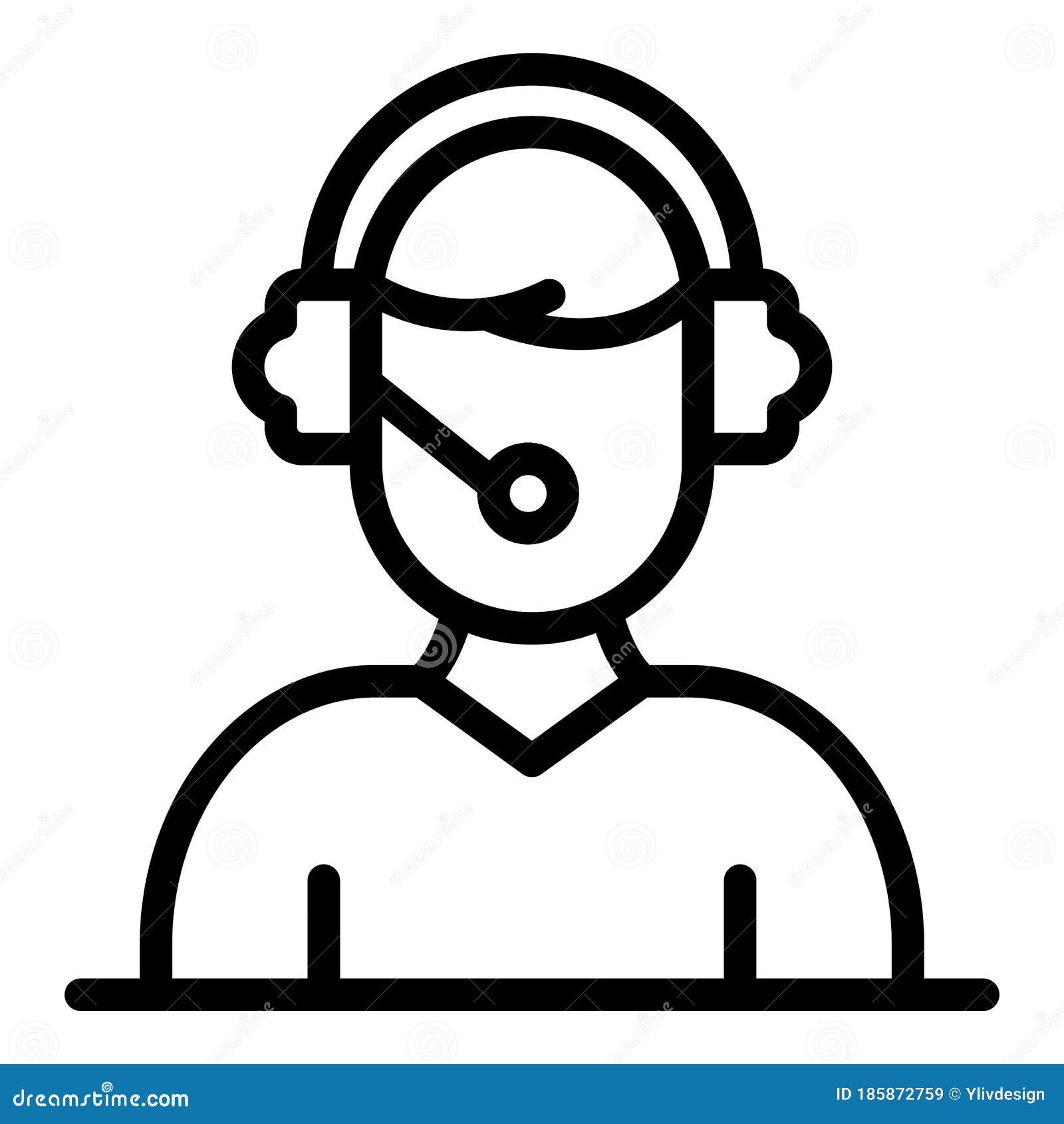 Operator Icon.Business Concep,Vector Illustration | CartoonDealer.com ...