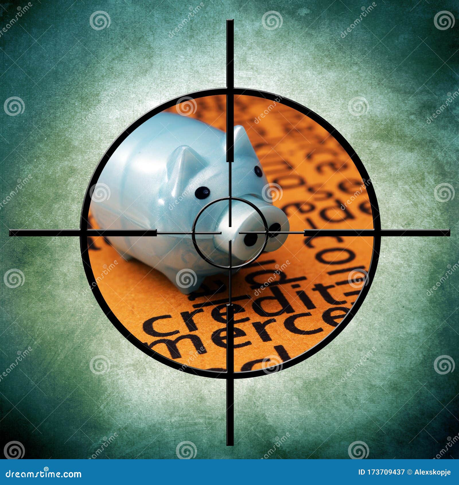Credit target stock image. Image of economy, account - 173709437