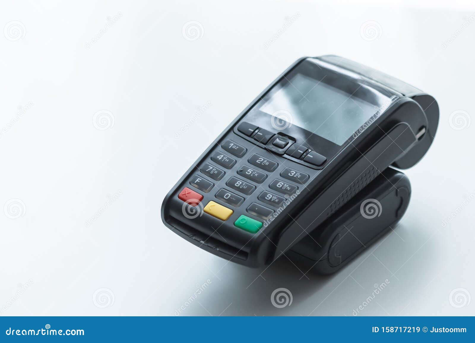 Credit Terminal for Debit or Credit Card Payments Stock Image - Image ...