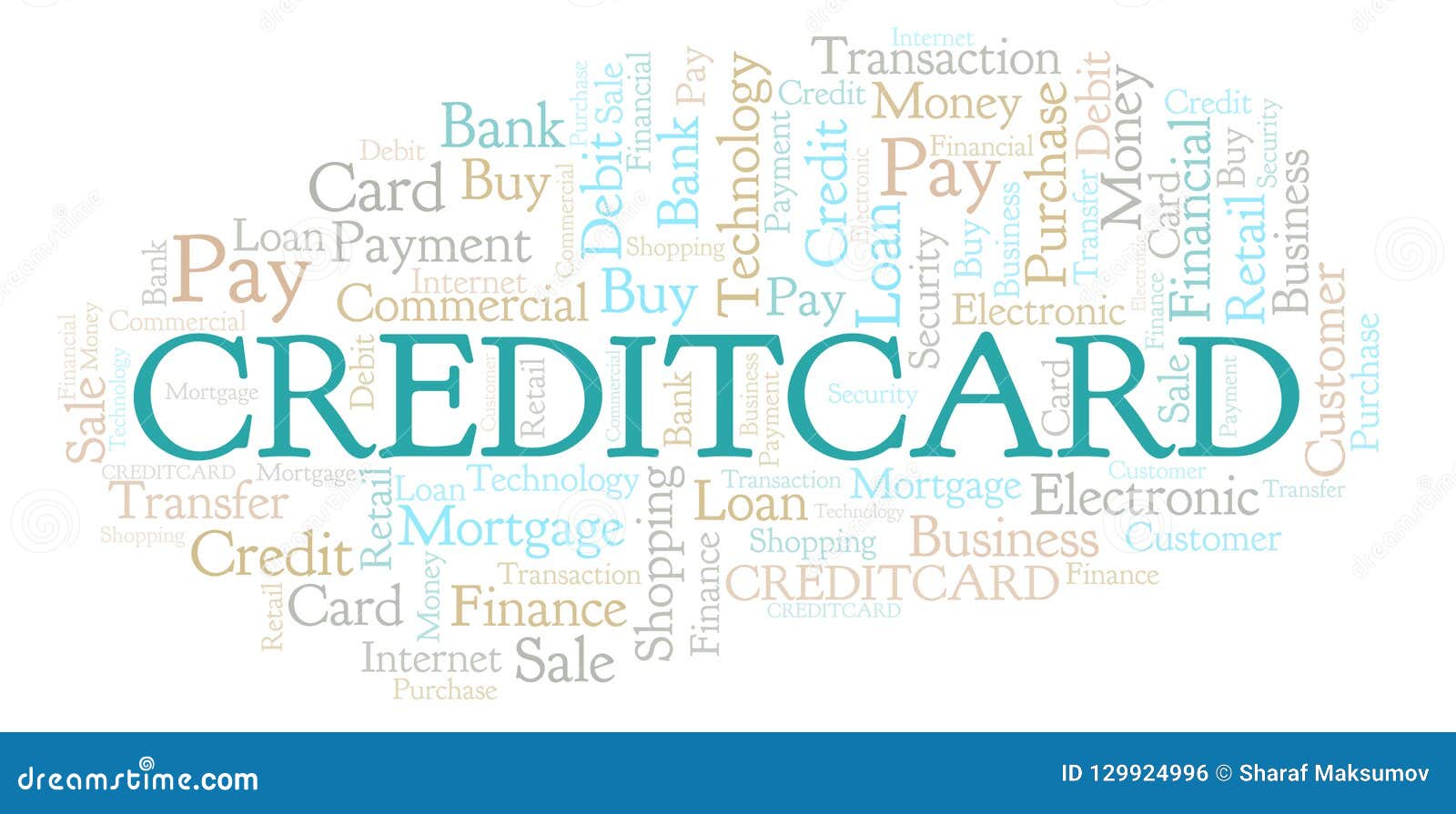 Creditcard word cloud. stock illustration. Illustration of bubble ...