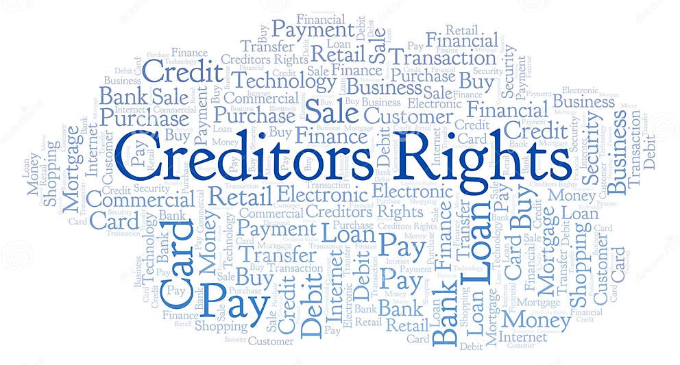 Creditors Rights Word Cloud. Stock Illustration - Illustration of ...