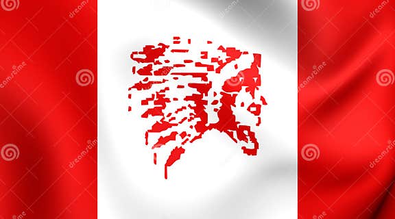 Cree Flag ilustração stock. Ilustração de norte, onda - 84694957