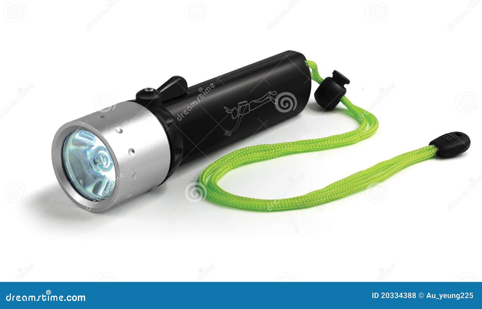 Cree led dive flashlight stock photo. Image of dive, cree - 20334388