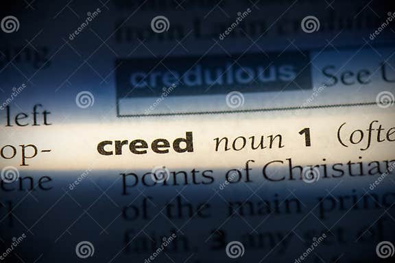 Creed stock image. Image of book, paper, closeup, highlight - 161577099