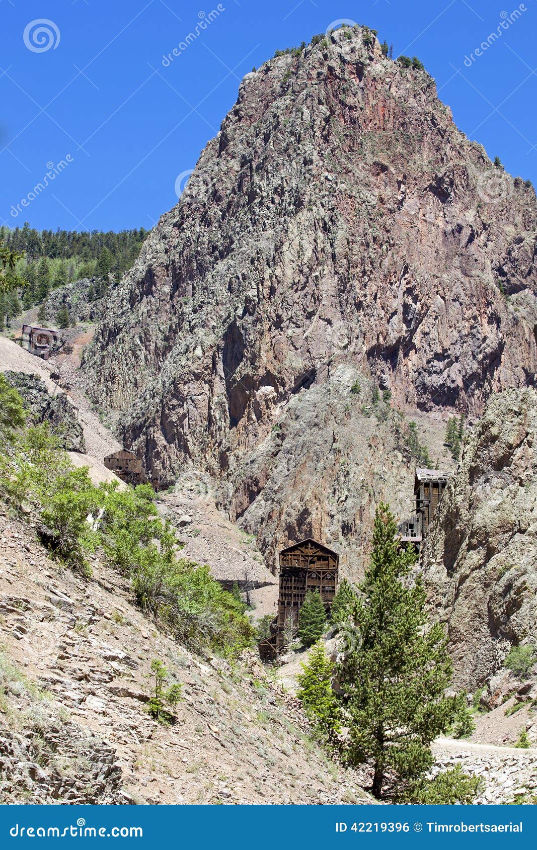 Creede, Colorado stock photo. Image of mountains, lead - 42219396