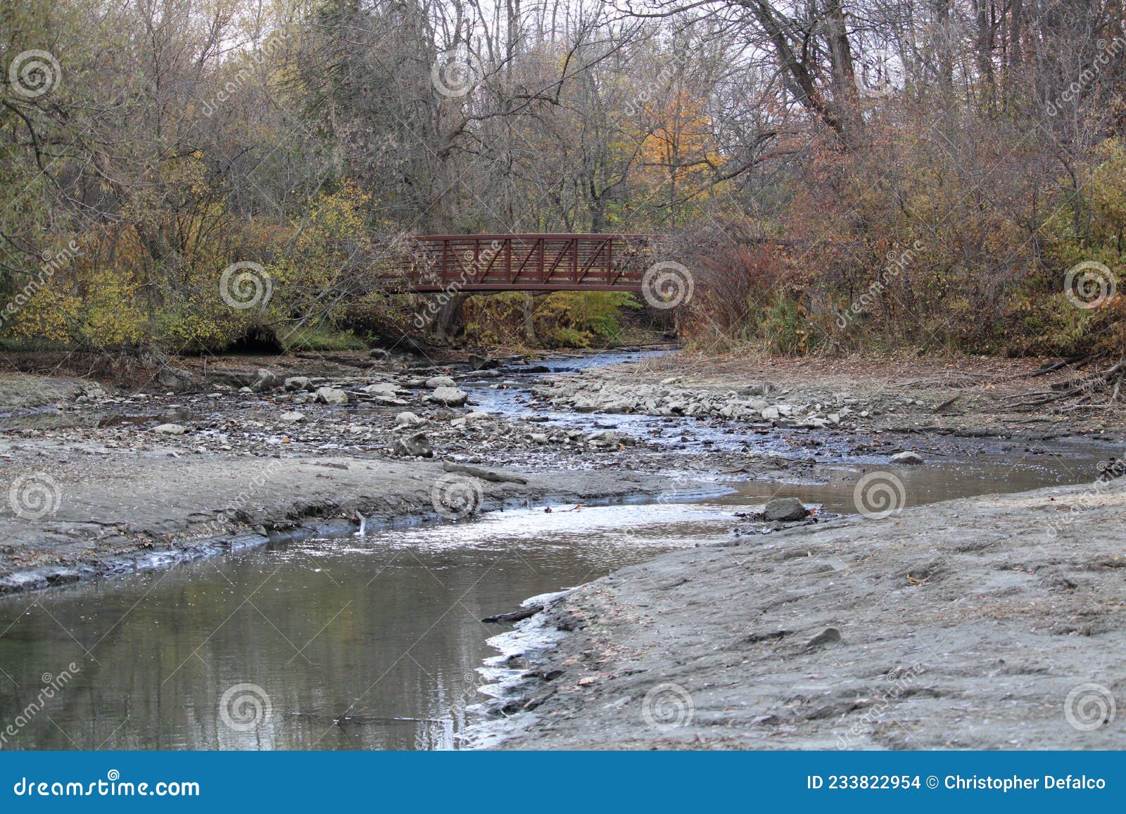 The Creek in the Fall, Just a Trickle Stock Photo - Image of stream ...
