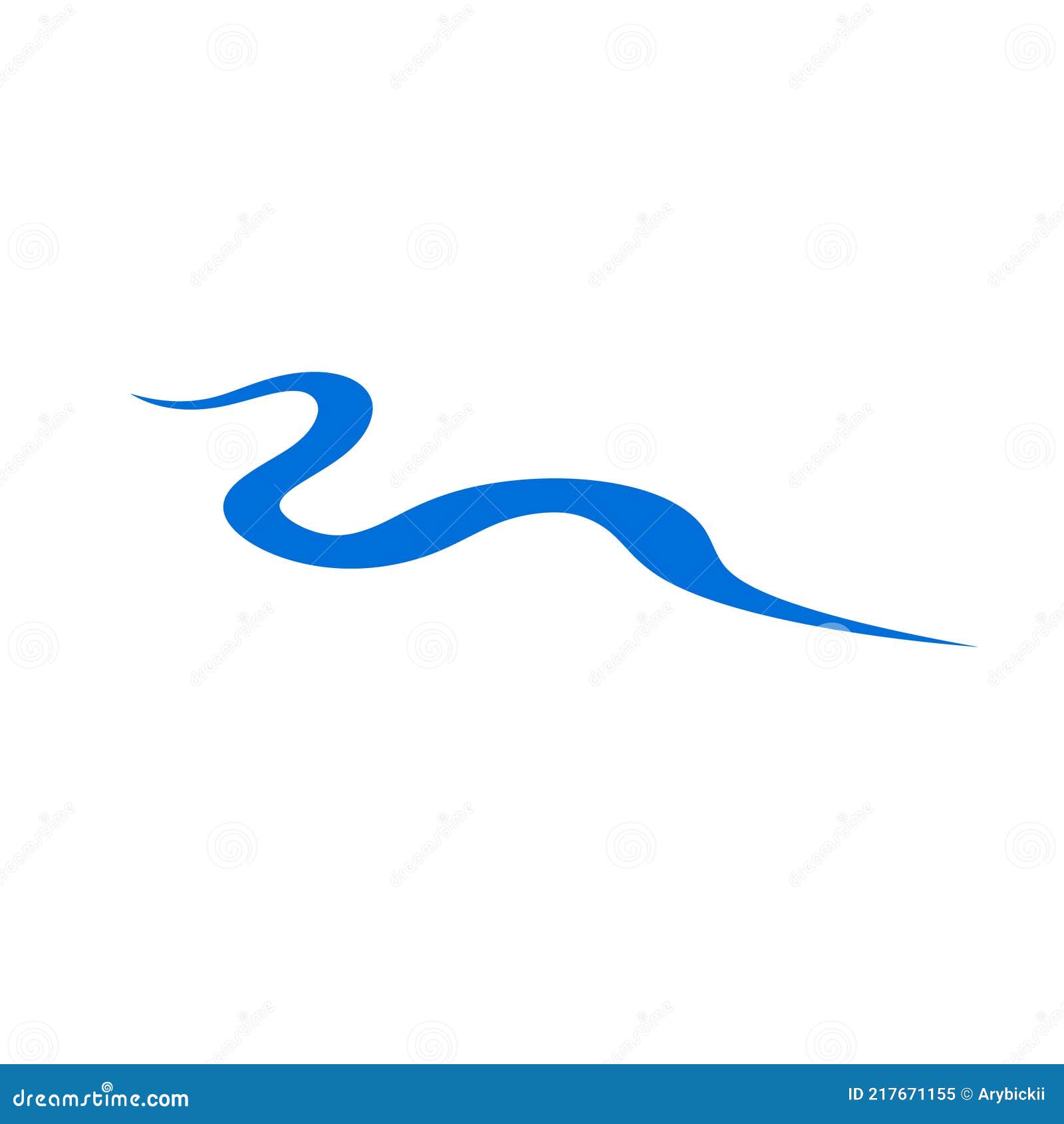 Creek Line Vector Logo stock vector. Illustration of blue - 217671155