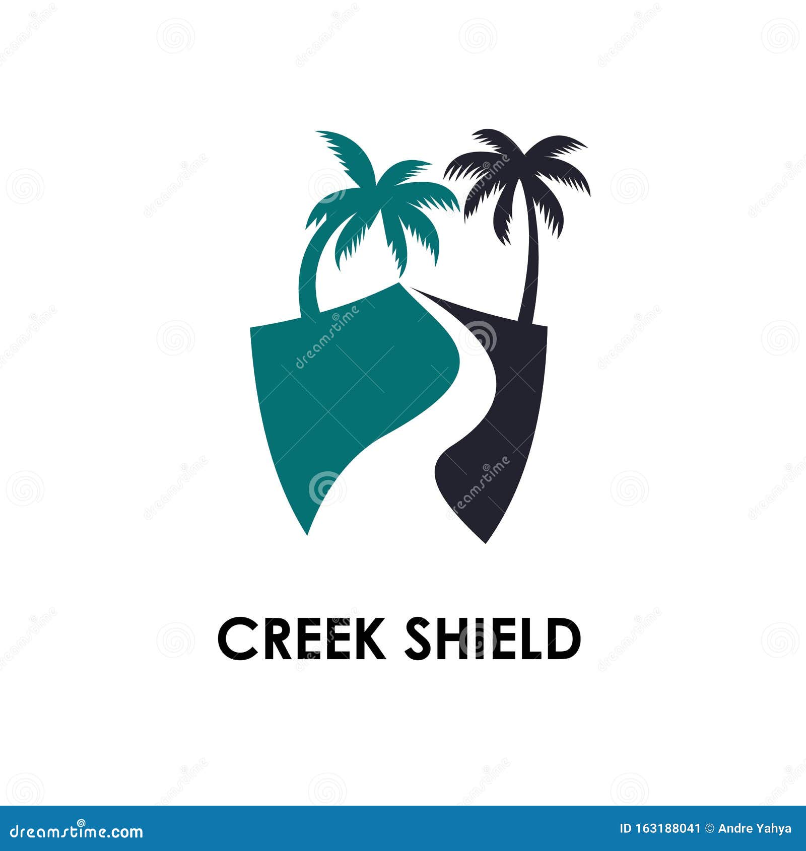 Creek Logo Template, Design Vector Icon Illustration Stock Illustration ...
