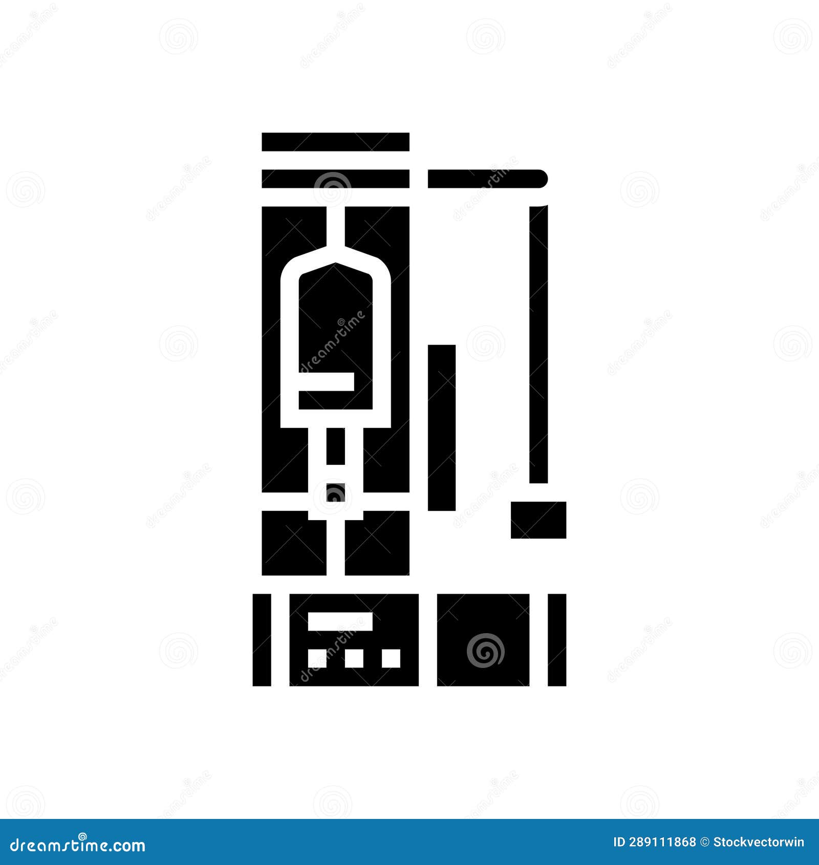 Creep Testing Materials Engineering Glyph Icon Vector Illustration ...