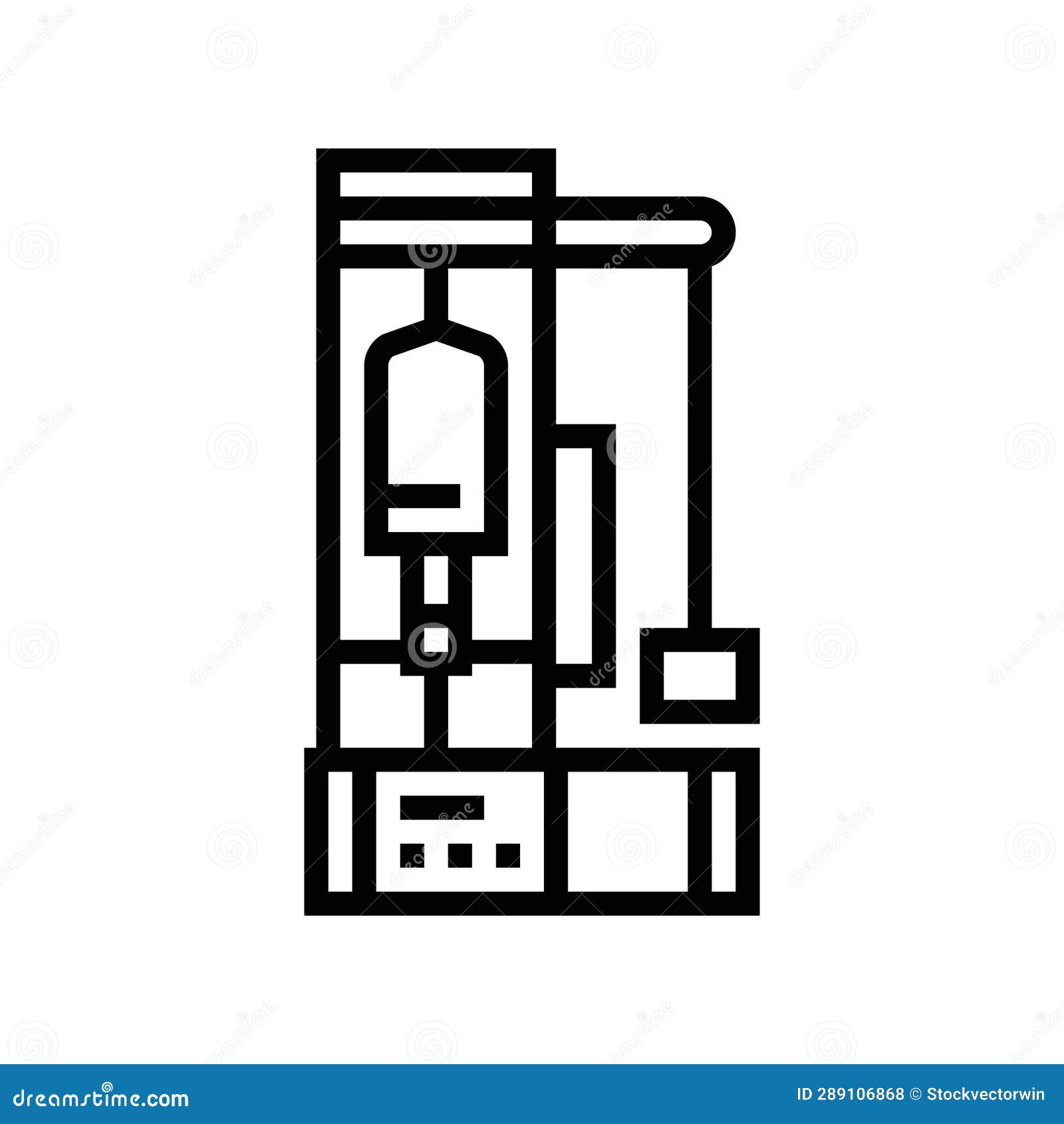 Creep Testing Materials Engineering Line Icon Vector Illustration Stock ...