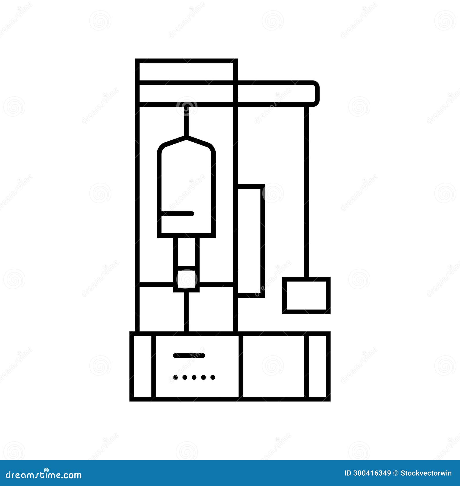 Creep Testing Materials Engineering Line Icon Vector Illustration Stock ...
