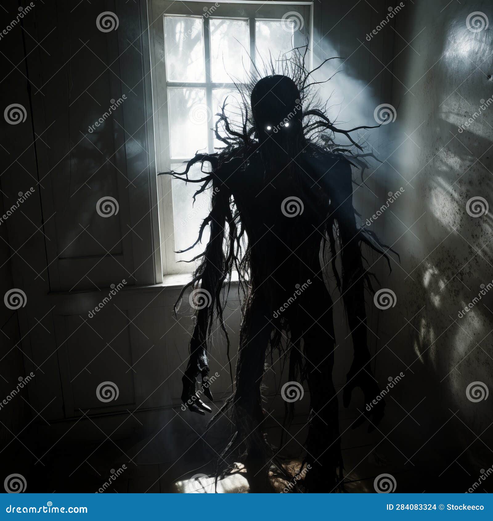 Creepy Backlit Photography: Shadow Creature Staring into the Camera ...