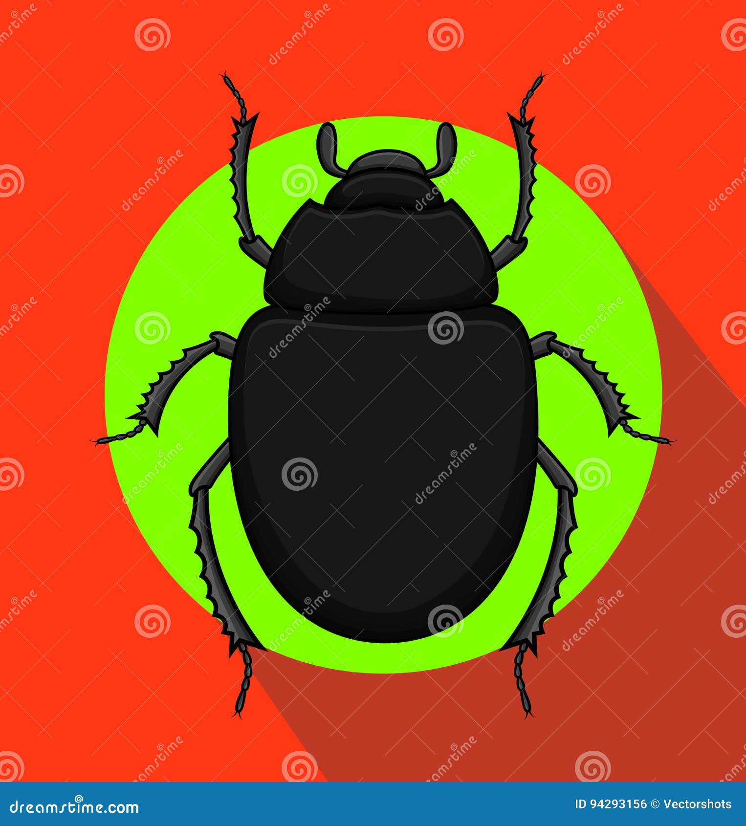 Creepy Black Cat With Monster Wings Over Night Sky Cartoon Vector ...