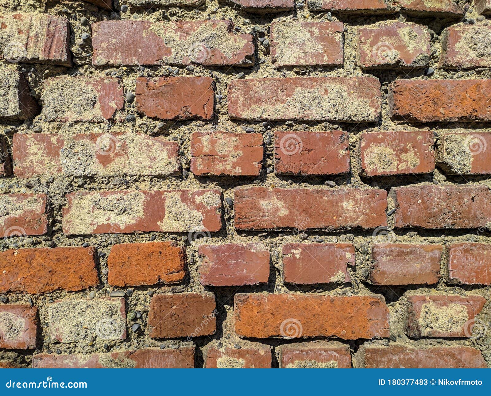 Creepy Brick Wall of an Old Warehouse Stock Image - Image of rustic ...