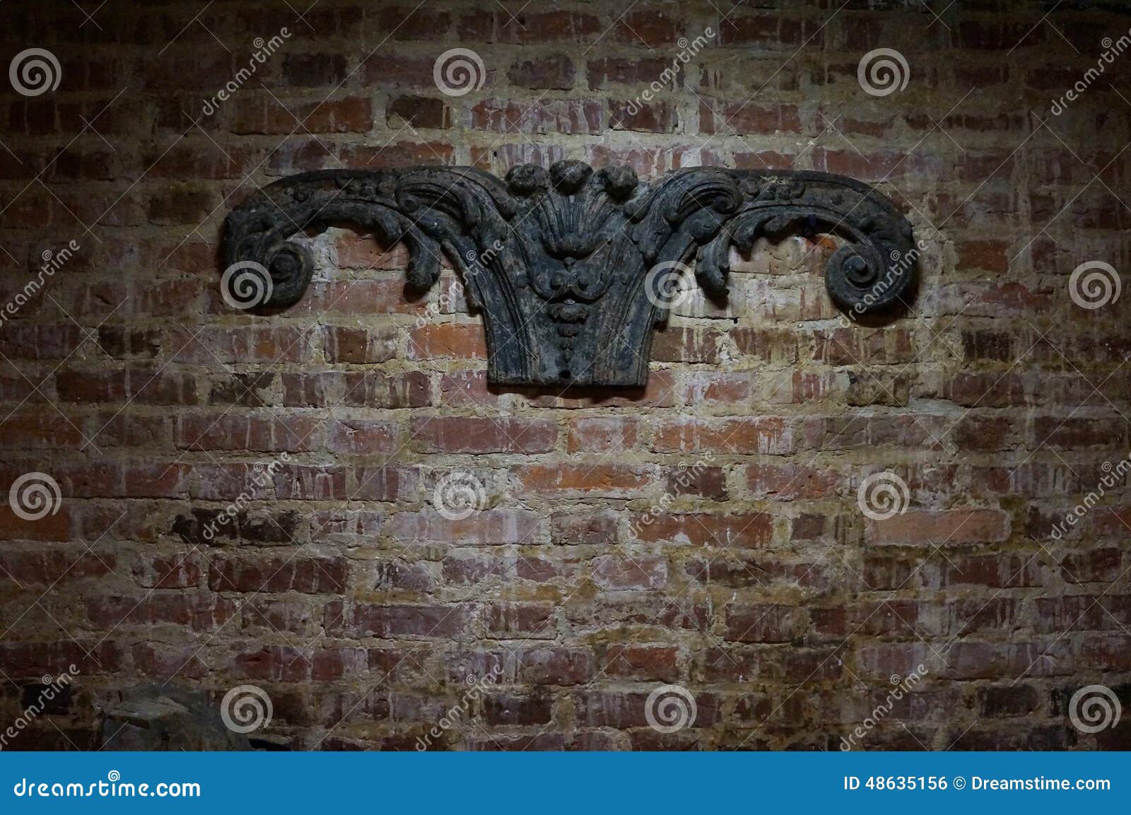 Creepy Brickwork stock photo. Image of dungeon, brick - 48635156